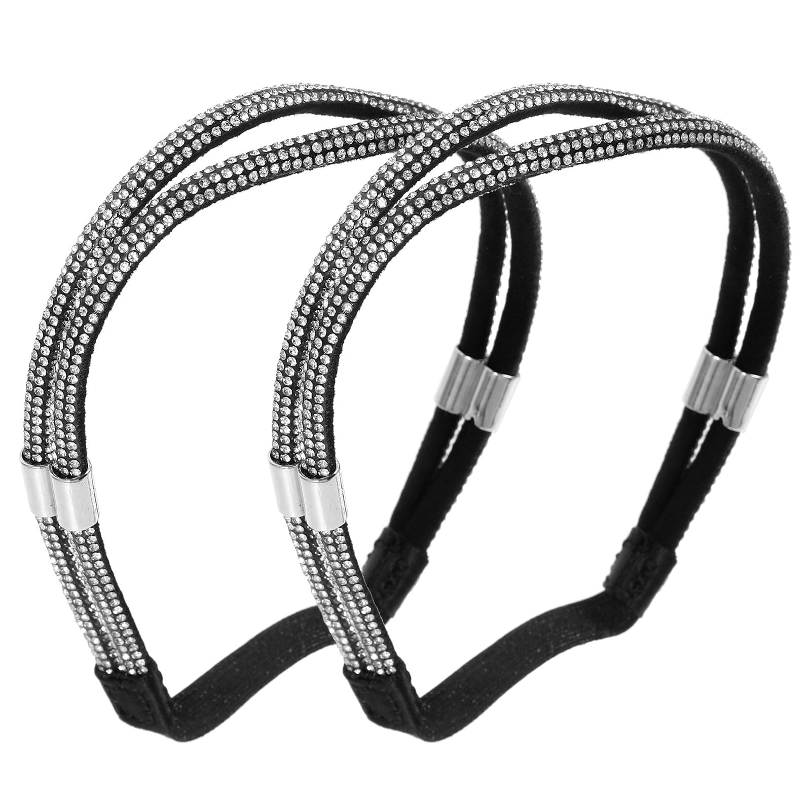 MLINS 1 Pair Elastic Heel Strap Rhinestone Anti-loose Shoe Strap High ...