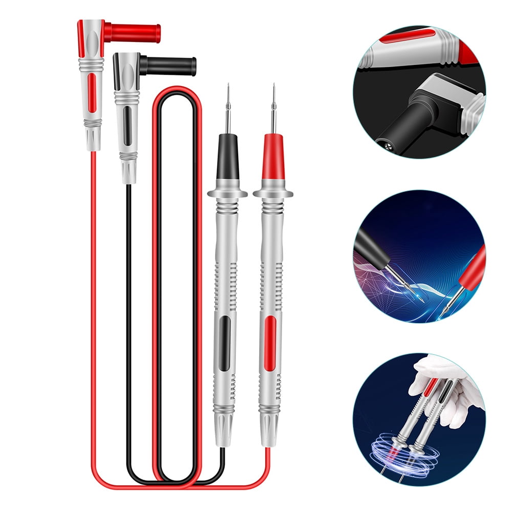 DINHEAROM Volt Meter Probes Assorted Color 1 Pair 43.3X1.4in - Walmart.com