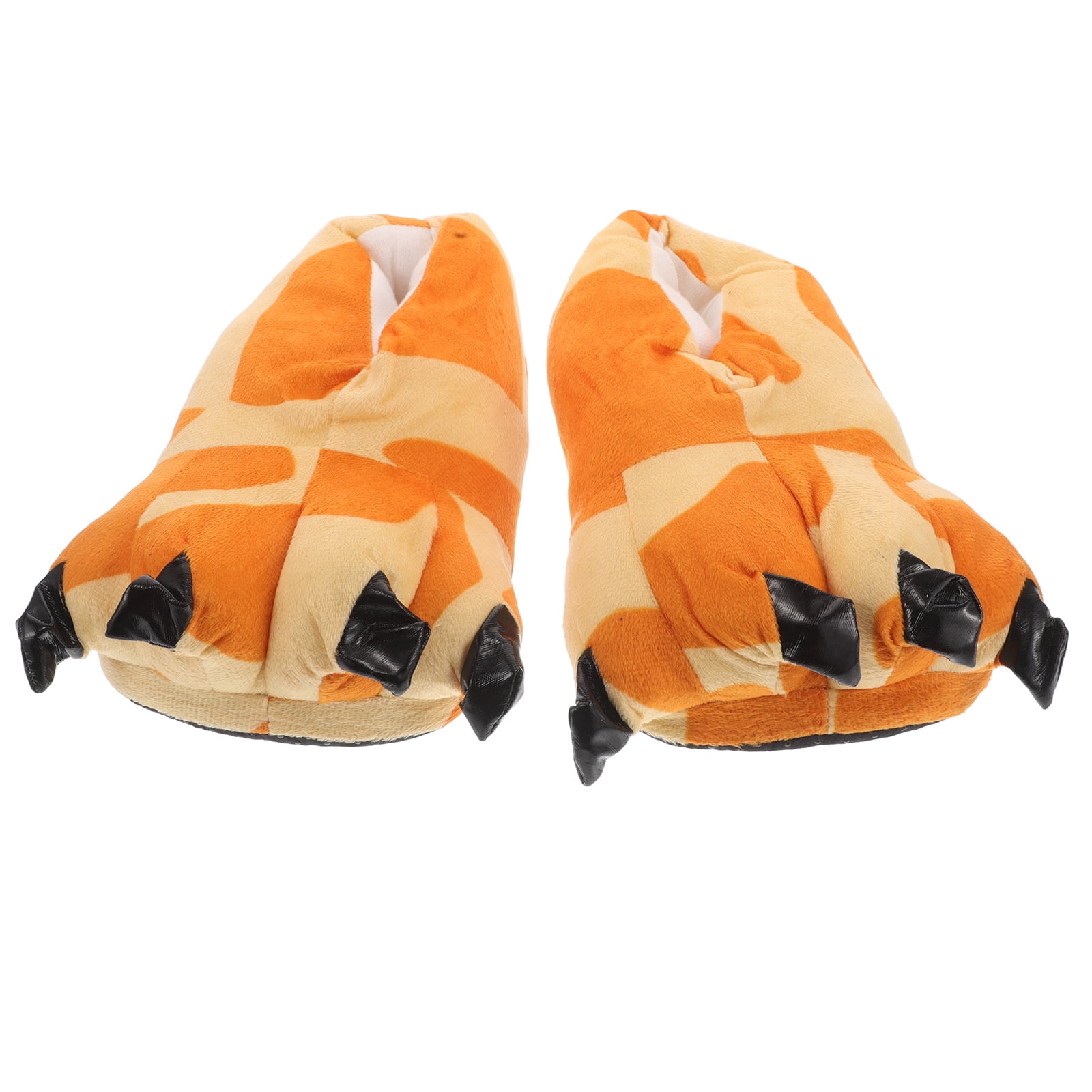 MLINS 1 Pair Unisex Paw Claw Slippers Cute Plush Giraffe Slippers Cozy ...