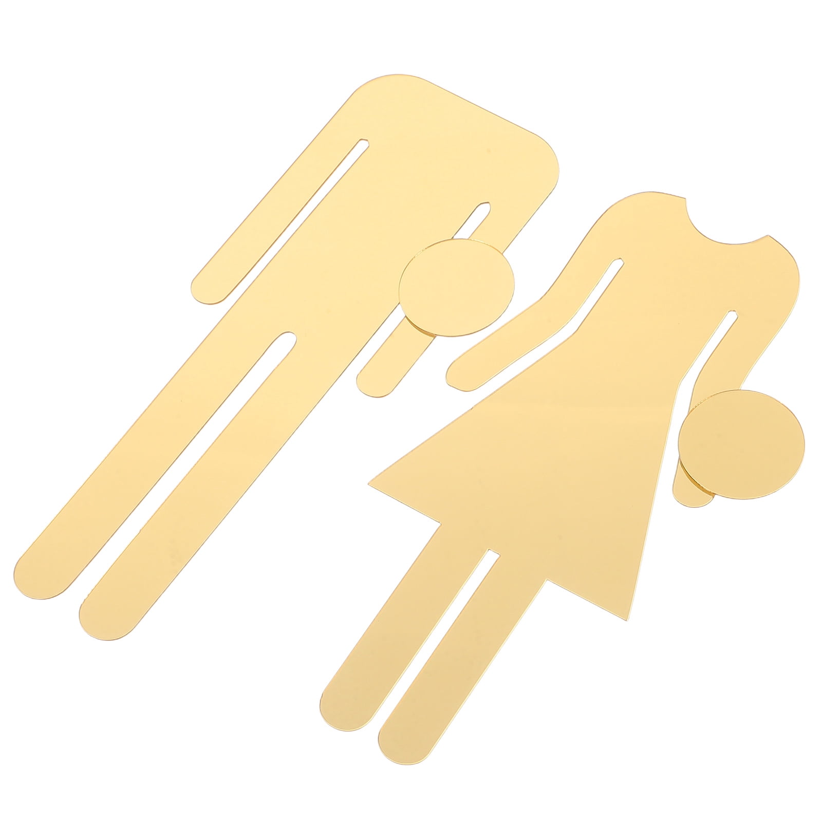 MLINS 1 Pair Unisex Restroom Signs Acrylic Mens And Restroom Wall Signs ...