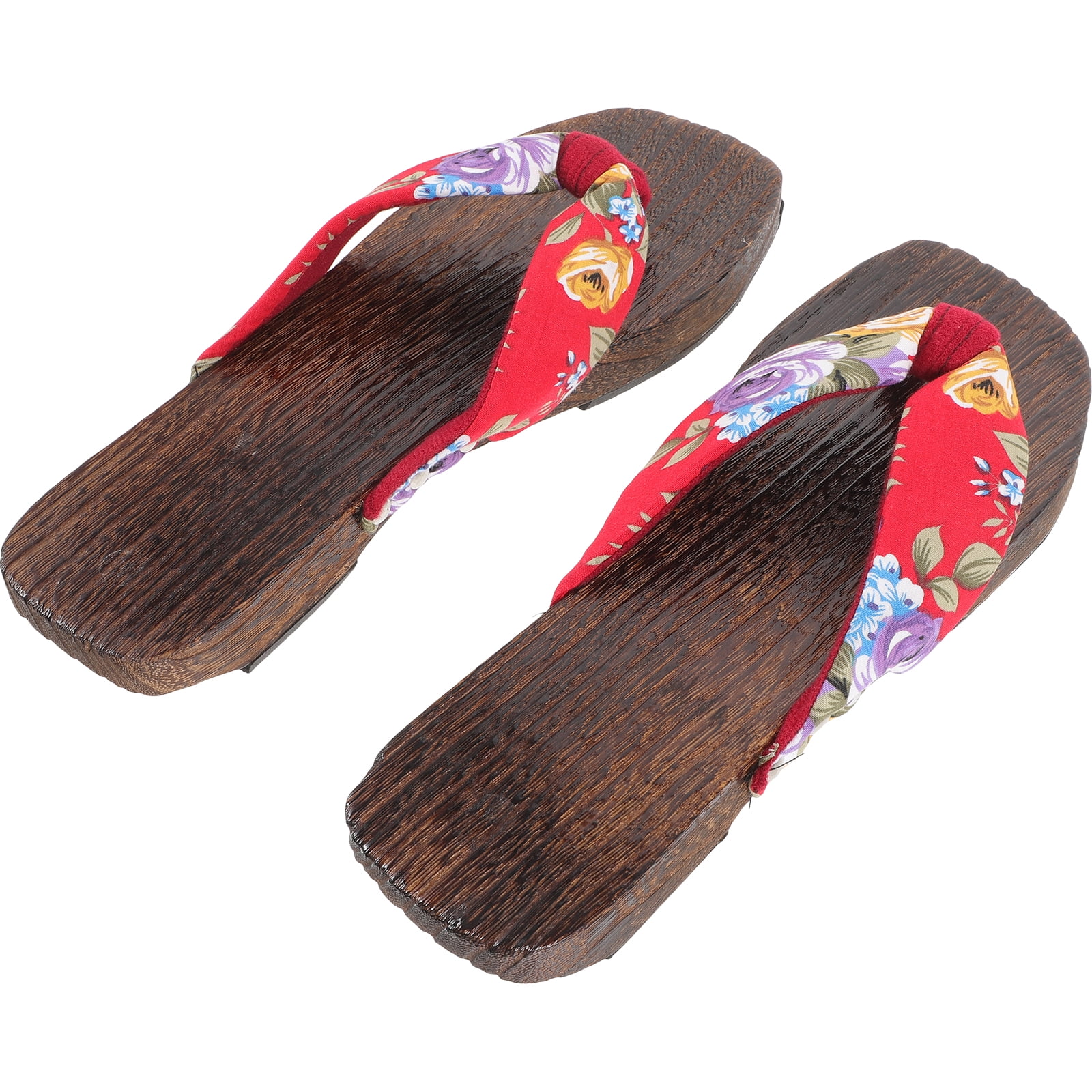 MLINS 1 Pair of Japanese Clog Shoes Wooden Clog Sandals Women Female ...