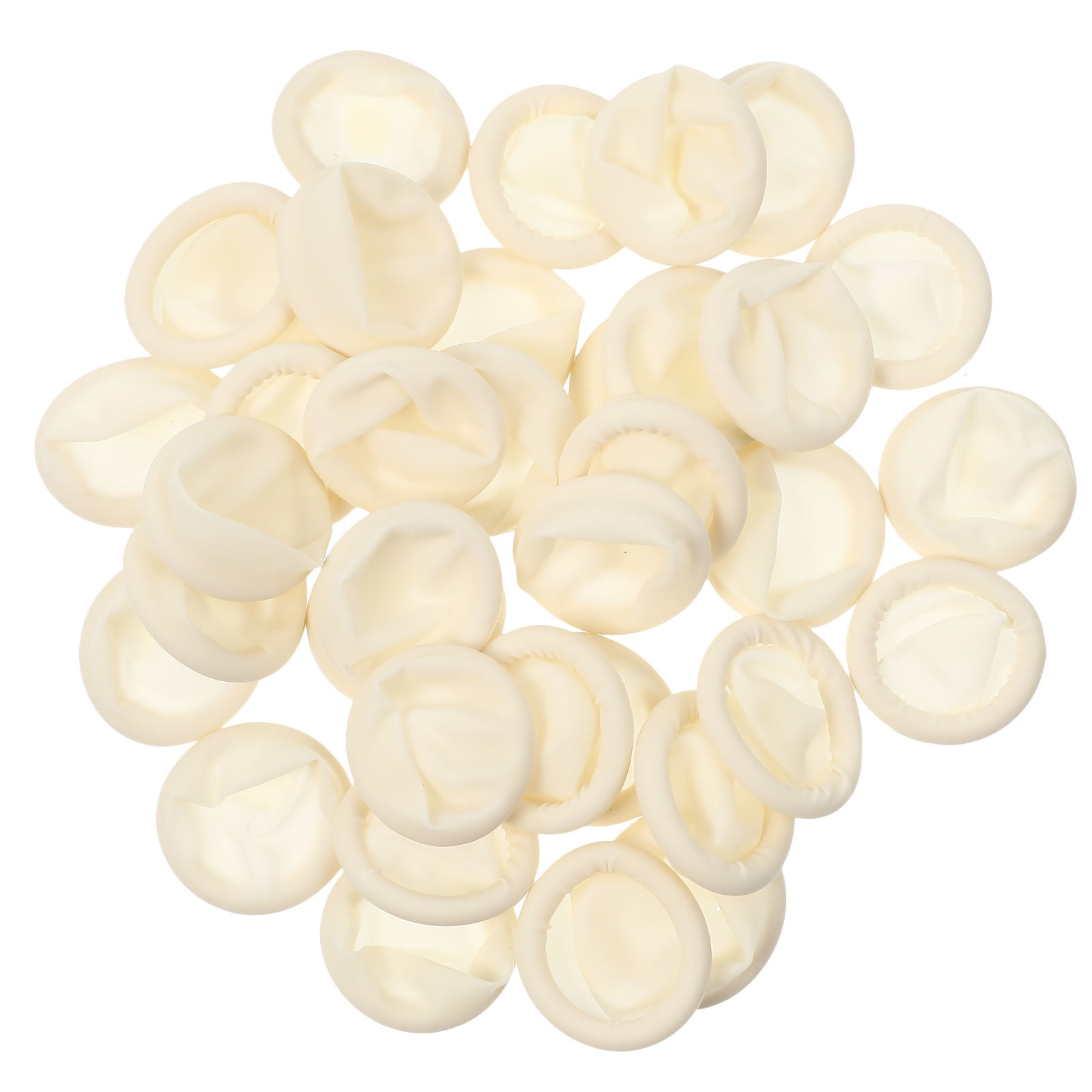 MLINS 1 Pot of Disposable Natural Latex Finger Cots Fingertips Anti ...