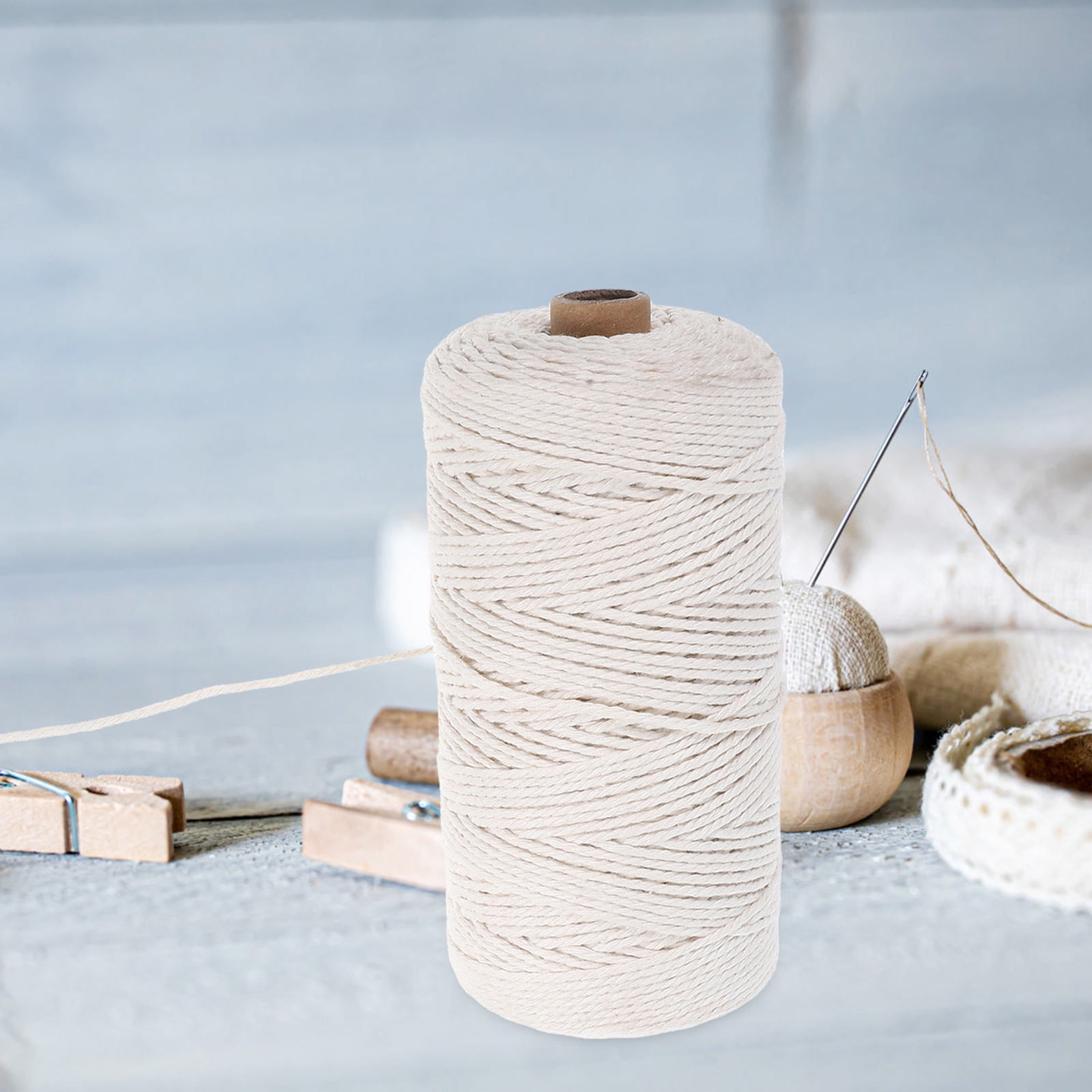 DINHEAROM Wrapping Present Twine Cotton Twine String Beige 1 Roll ...