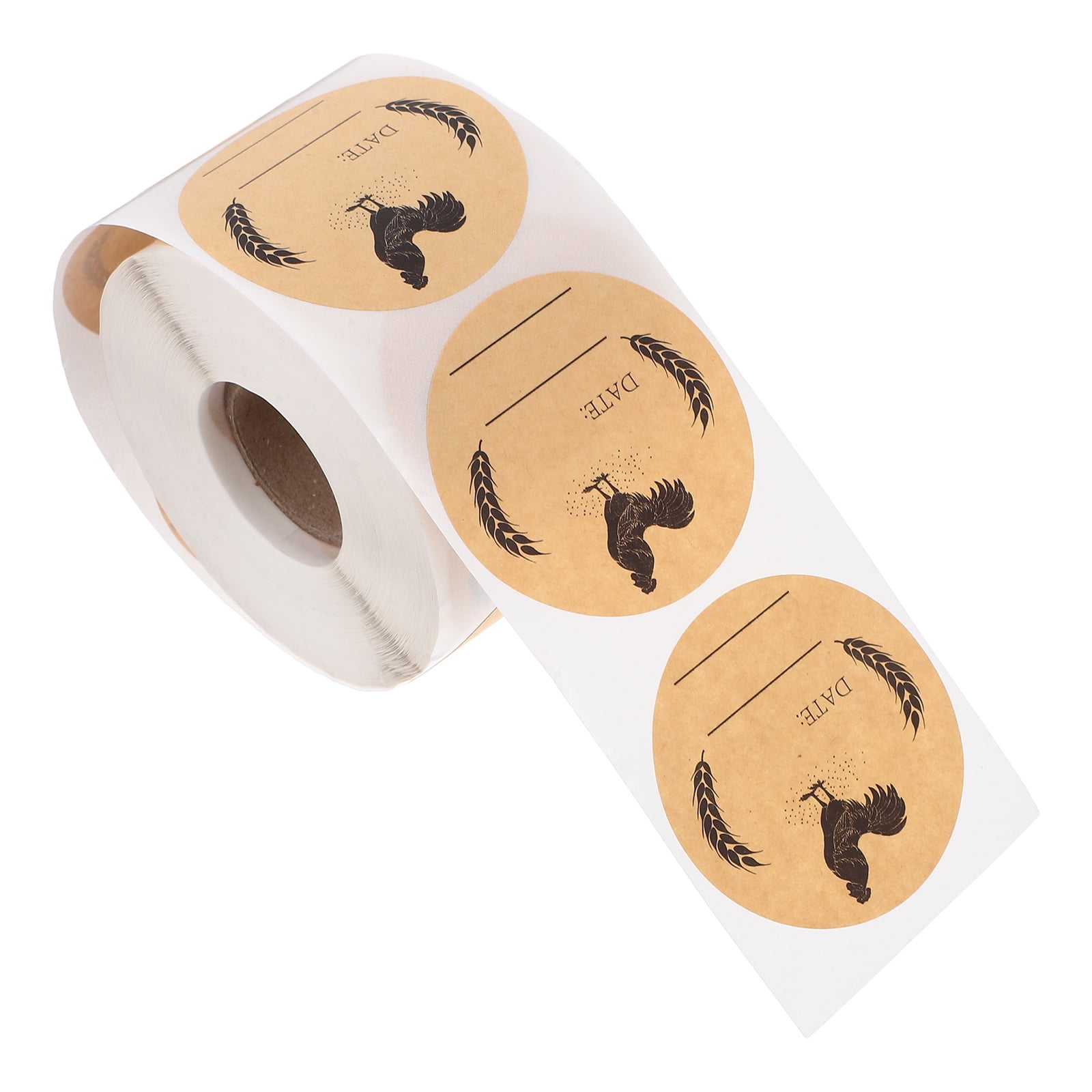 MLINS 1 Roll Fresh Chicken Egg Labels Chicken Canning Jars Stickers ...