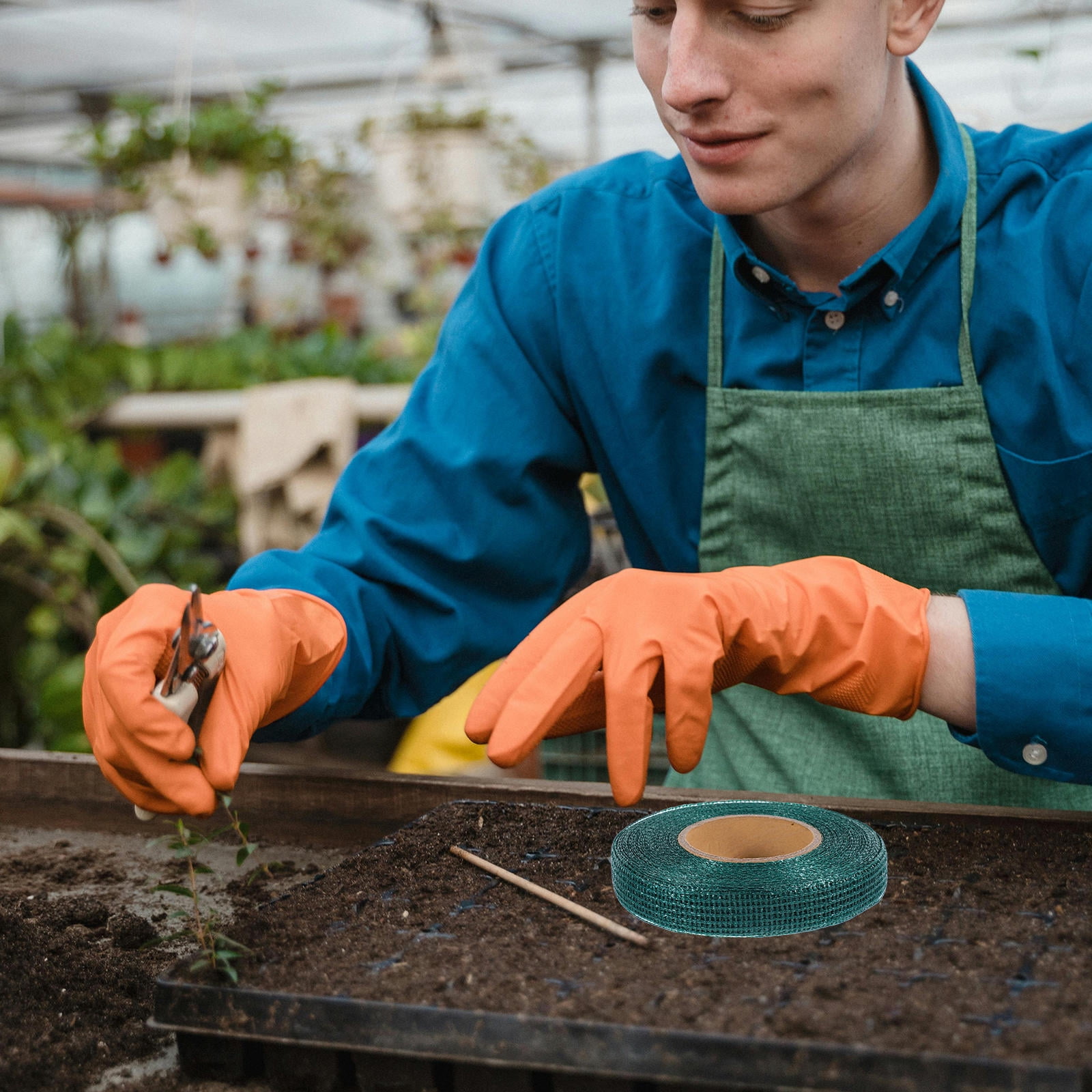 MLINS 1 Roll Garden Plant Ties for Climbing Plants Thick PVC Tree ...