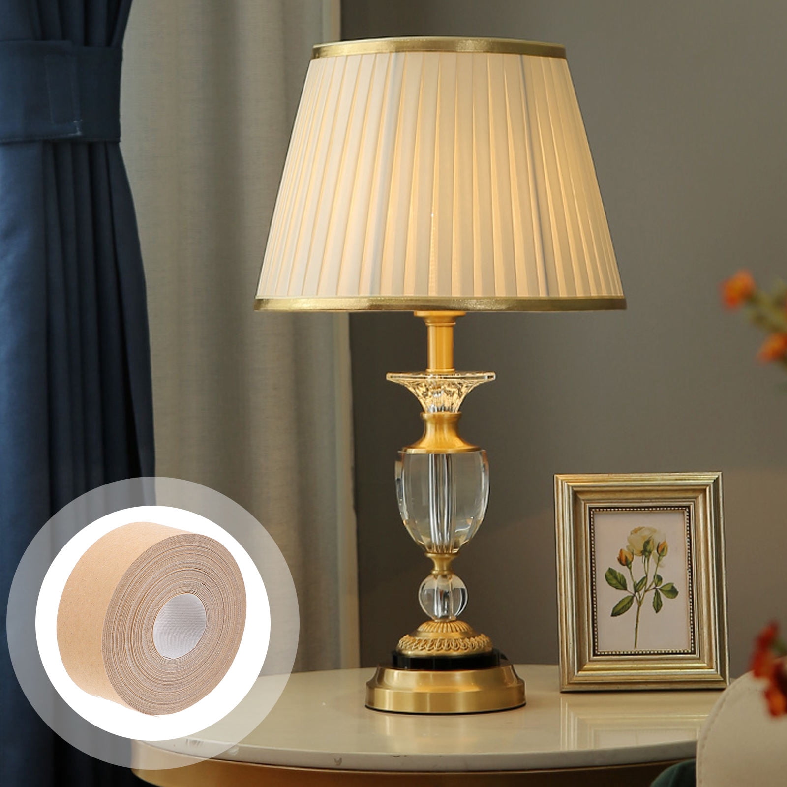 DINHEAROM Cloth Tape Lampshade Edging Strip Beige Decorative Accessory ...