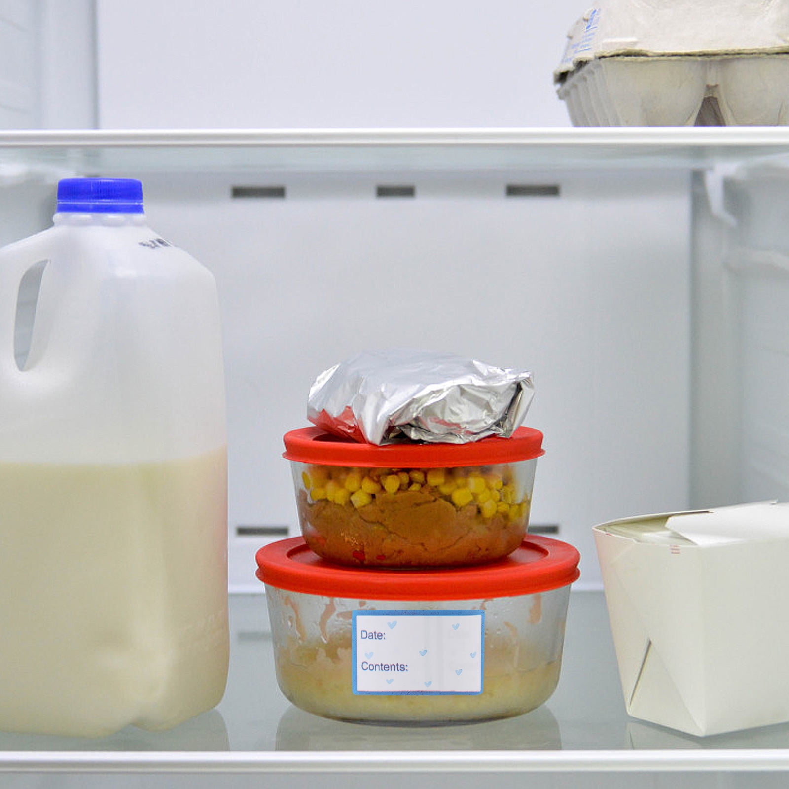 MLINS 1 Roll Removable Date Sticker for Food Containers Blank Marking ...