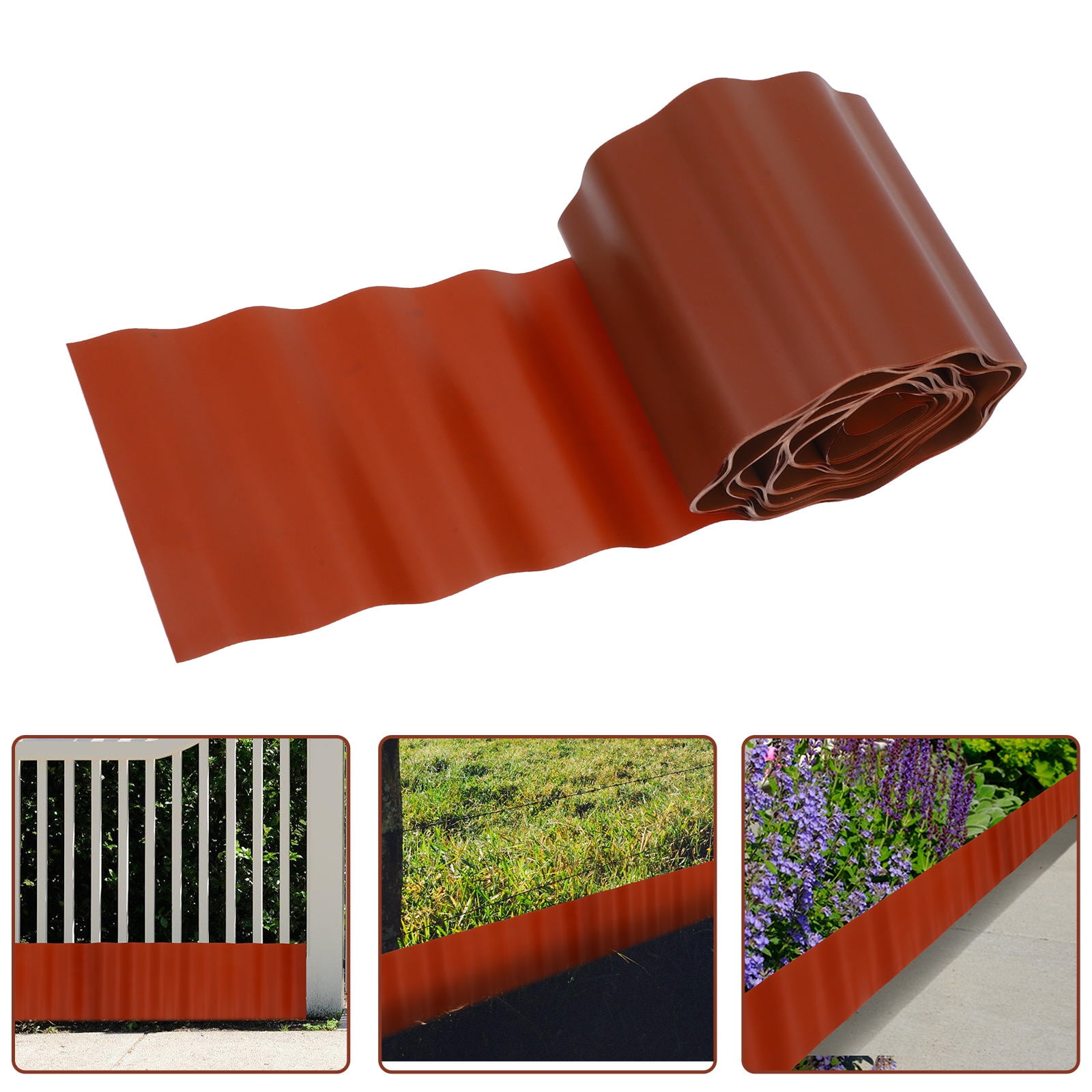 MLINS 1 Roll of Lawn Edging Belt Plastic Garden Border Garden Edging ...