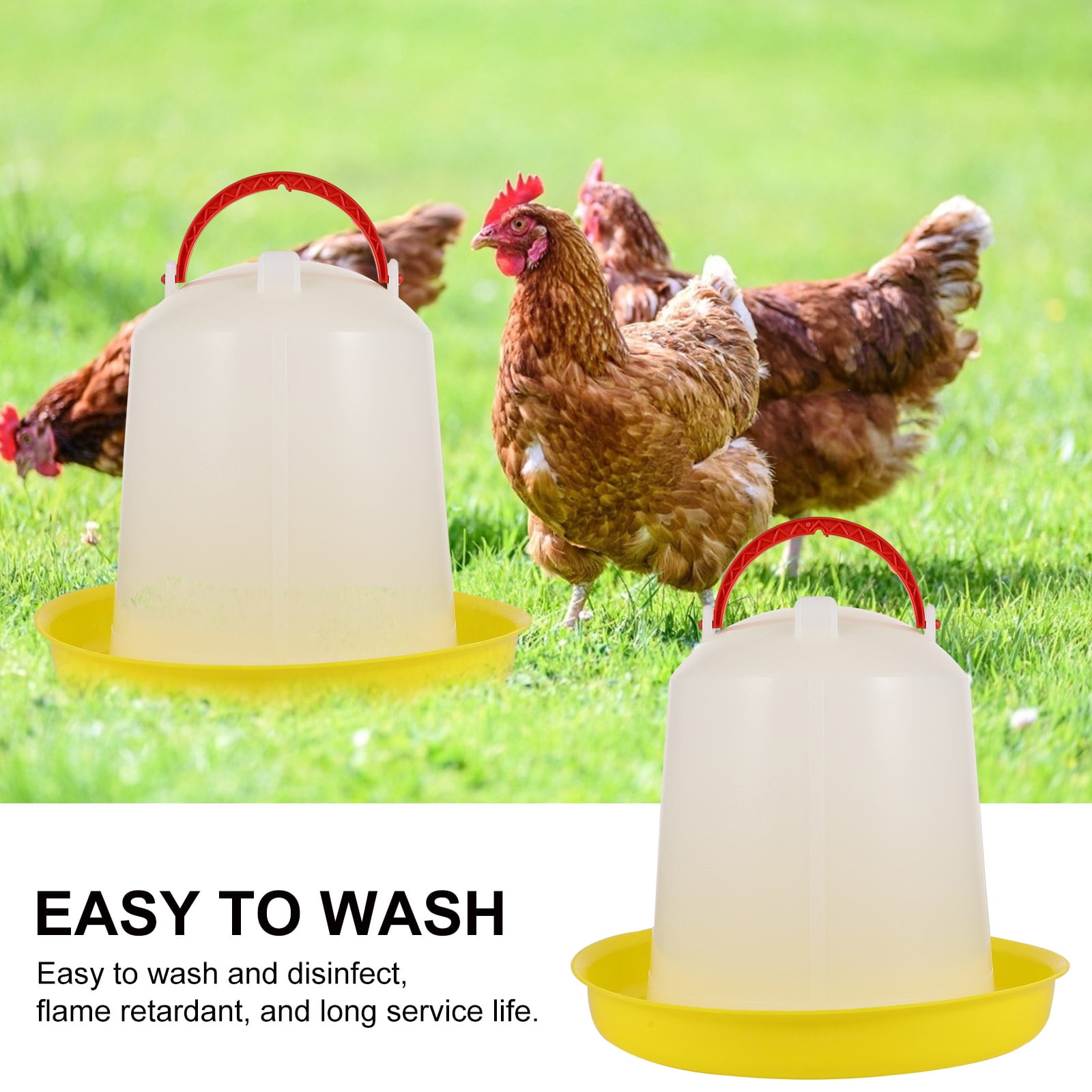 MLINS 1 Set Automatic Water Dispenser Chicken Watering Jug Poultry ...