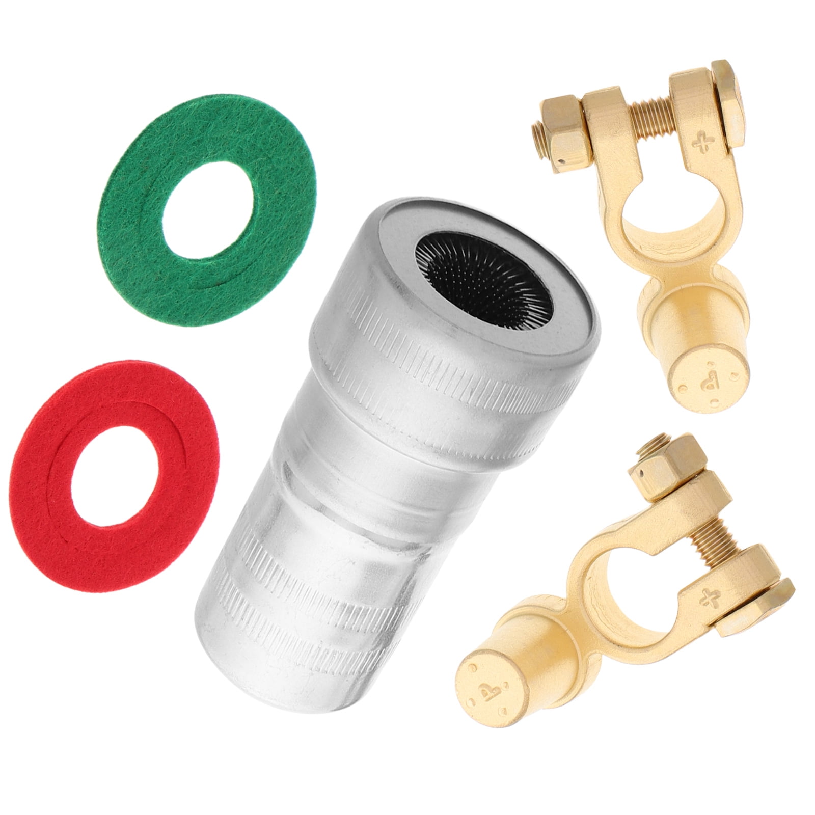 MLINS 1 Set Car Battery Terminal Connectors Positive Negative Top Post ...