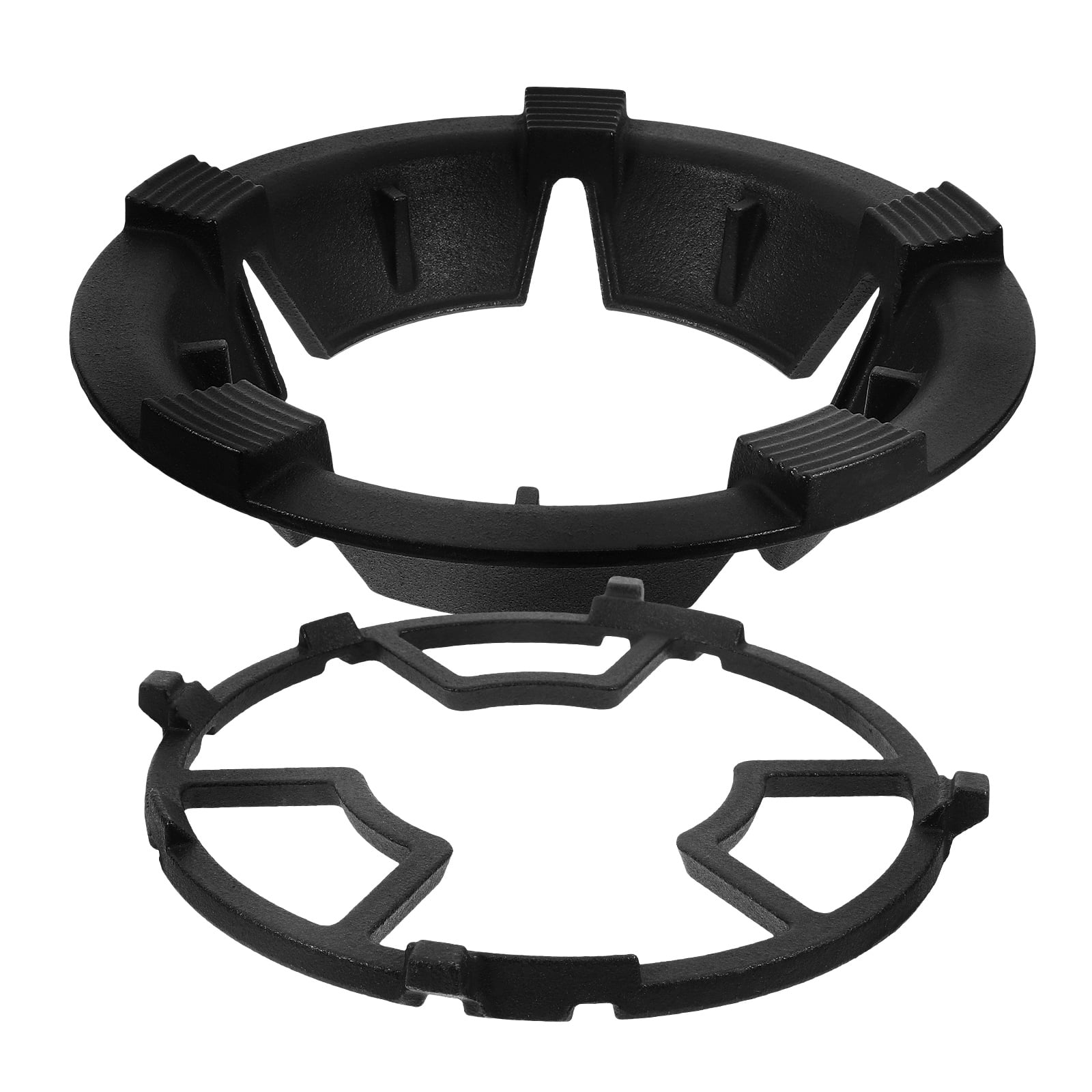 AURARMLET Restaurant Cast Iron Wok Rack Black 1 Set - Walmart.com