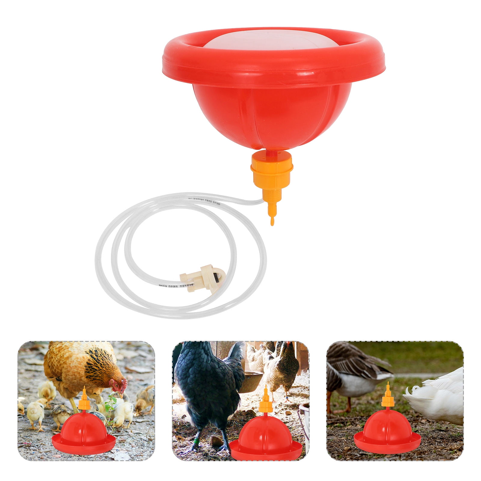 MLINS 1 Set Chicken Waters Chicken Feeder Kit Chicken Water Feeder Bird ...