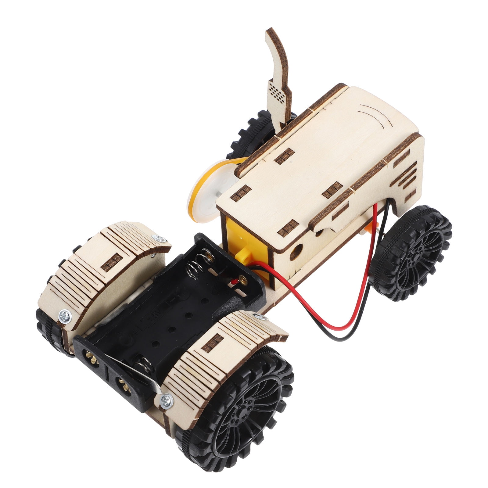 MLINS 1 Set Children Diy Tractor Science Experiment Wooden Tractor ...