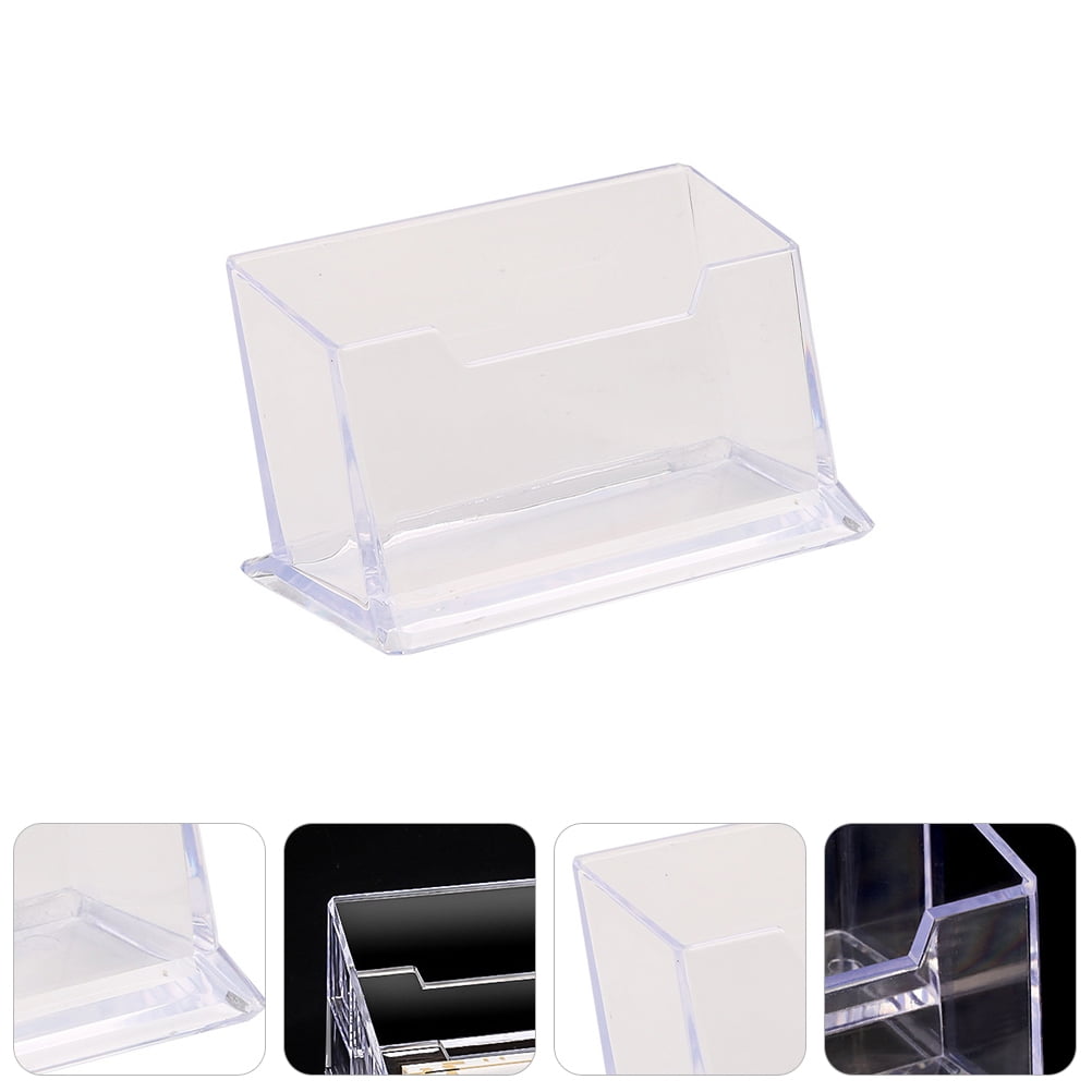 AURARMLET Transparent Business Card Holder Rack for Desk, Set of 8 ...