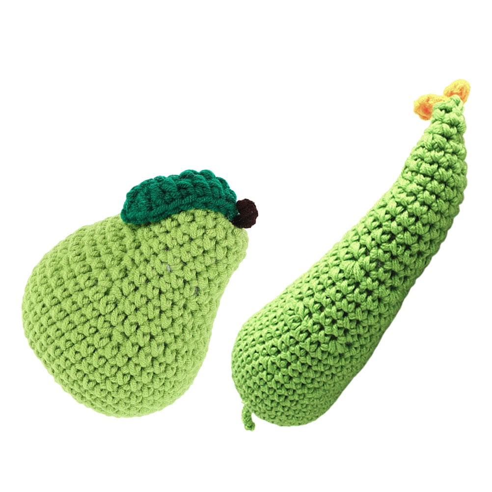 MLINS 1 Set Crochet Knitting Fruit Ornaments Realistic Crochet Fruit ...