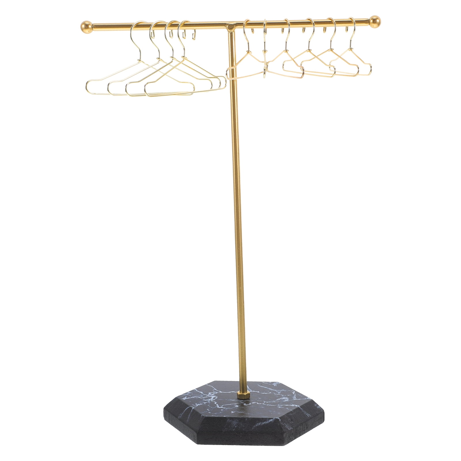 MLINS 1 Set Doll Garment Rack with Hangers Kit Dollhouse Clothes Hanger ...