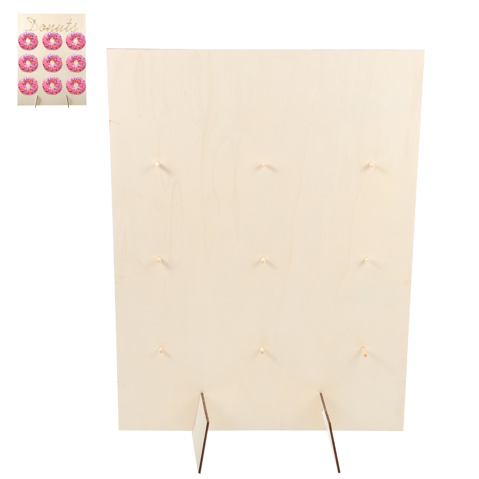 MLINS 1 Set Donut Serving Tree for Home Users Wood Donut Board Elegant ...