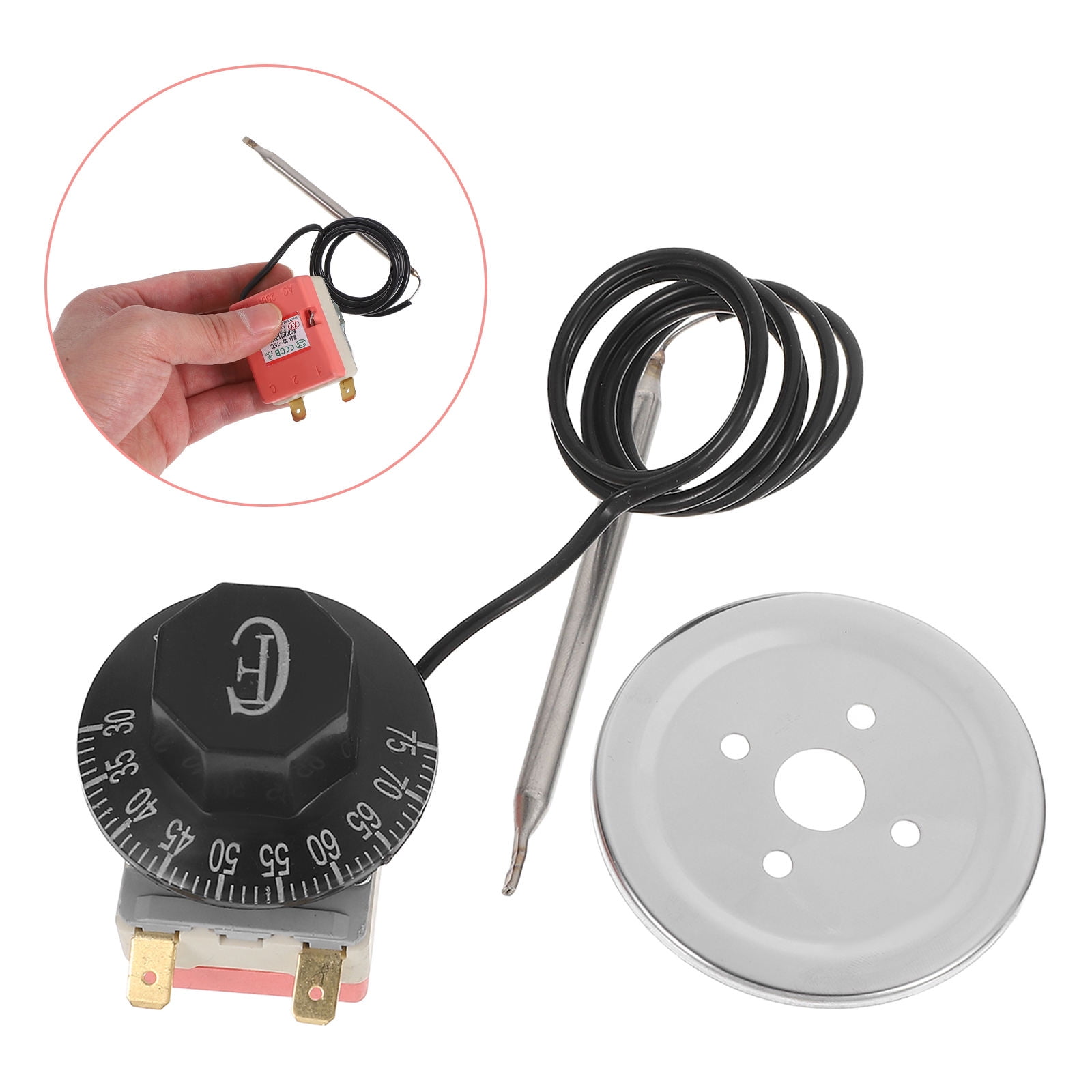 MLINS 1 Set Of Electric Water Heater Thermostat With Adjustable ...