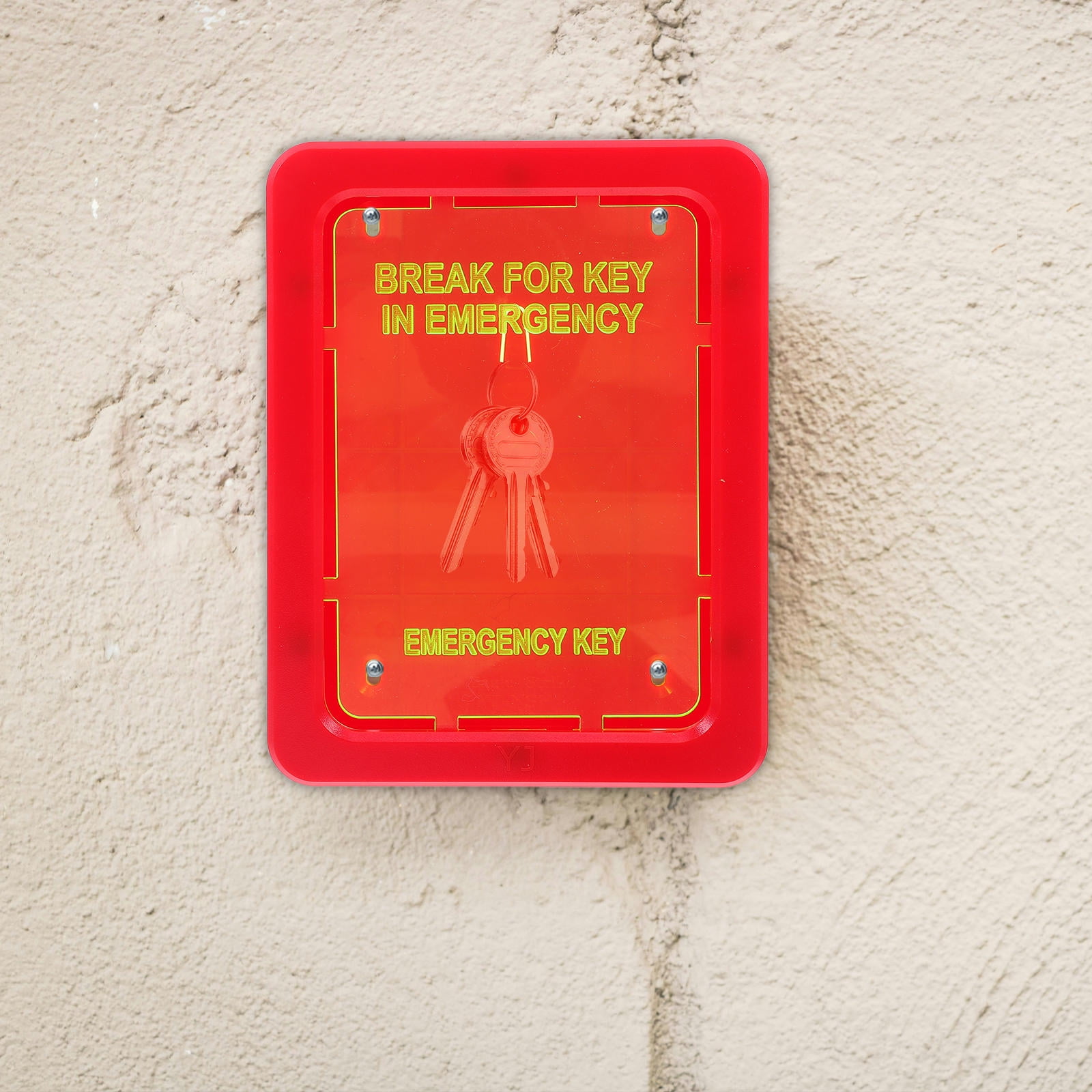 MLINS 1 Set Emergency Door Key Lock Box Wall-Mounted Fire Safety Holder ...