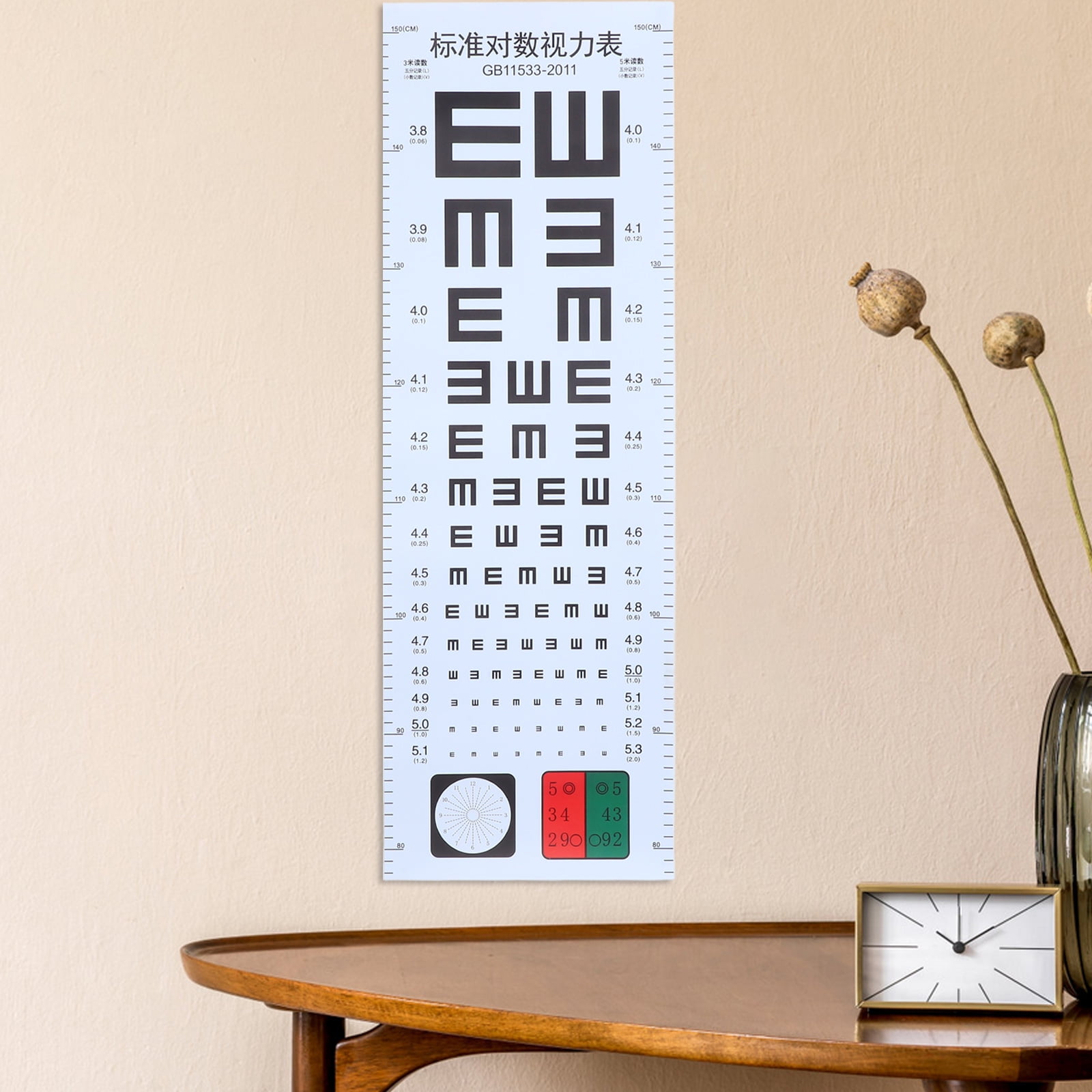 MLINS 1 Set Eye Exam Tool Vision Test Eye Chart For Eye Exam Eye Tester ...