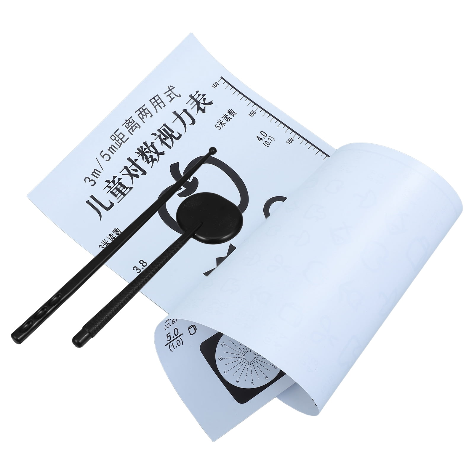 MLINS 1 Set Eye Tester Vision Test Poster Test Portable Eye Chart Eye ...