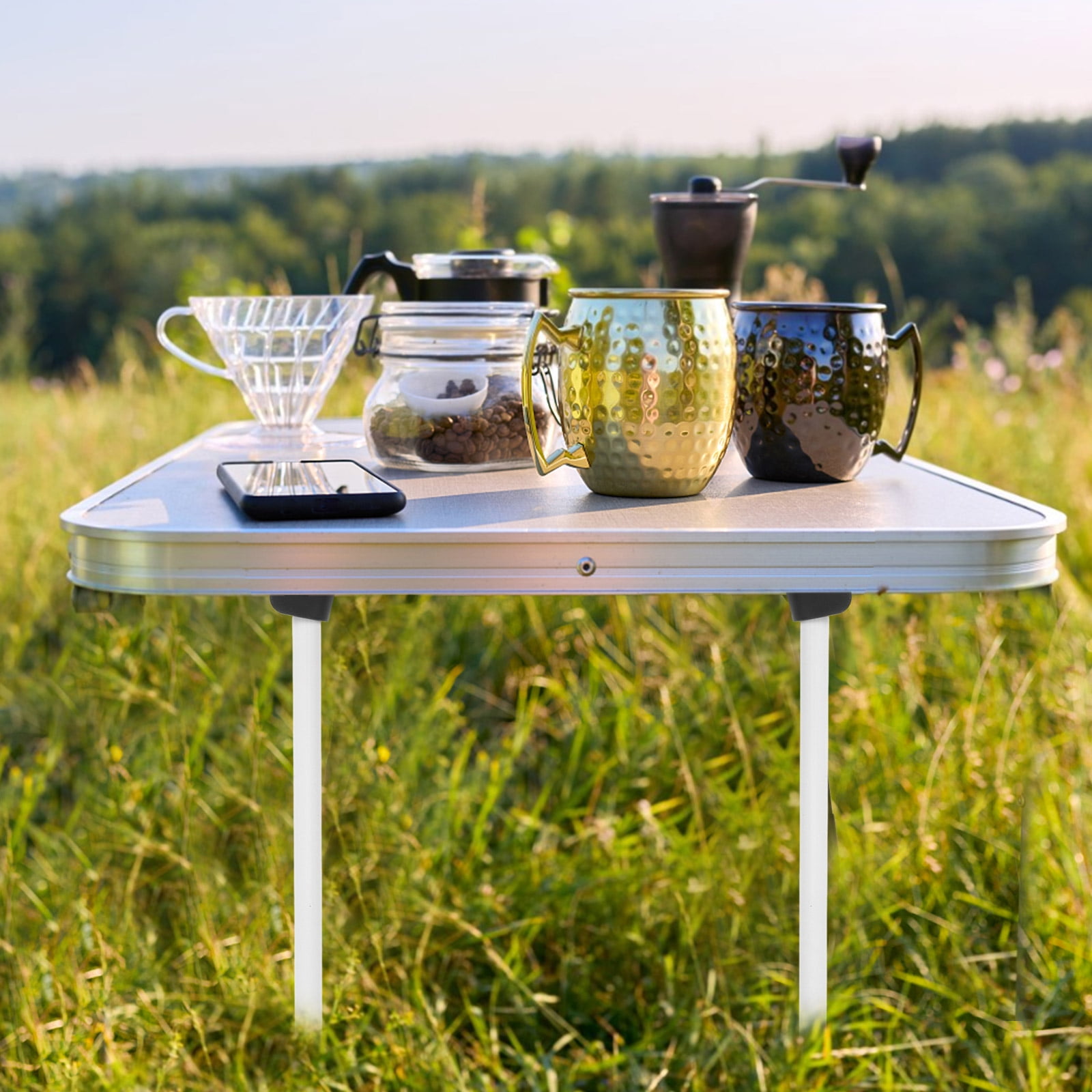 MLINS 1 Set of Folding Table Legs Metal Coffee Table Legs Small Table ...