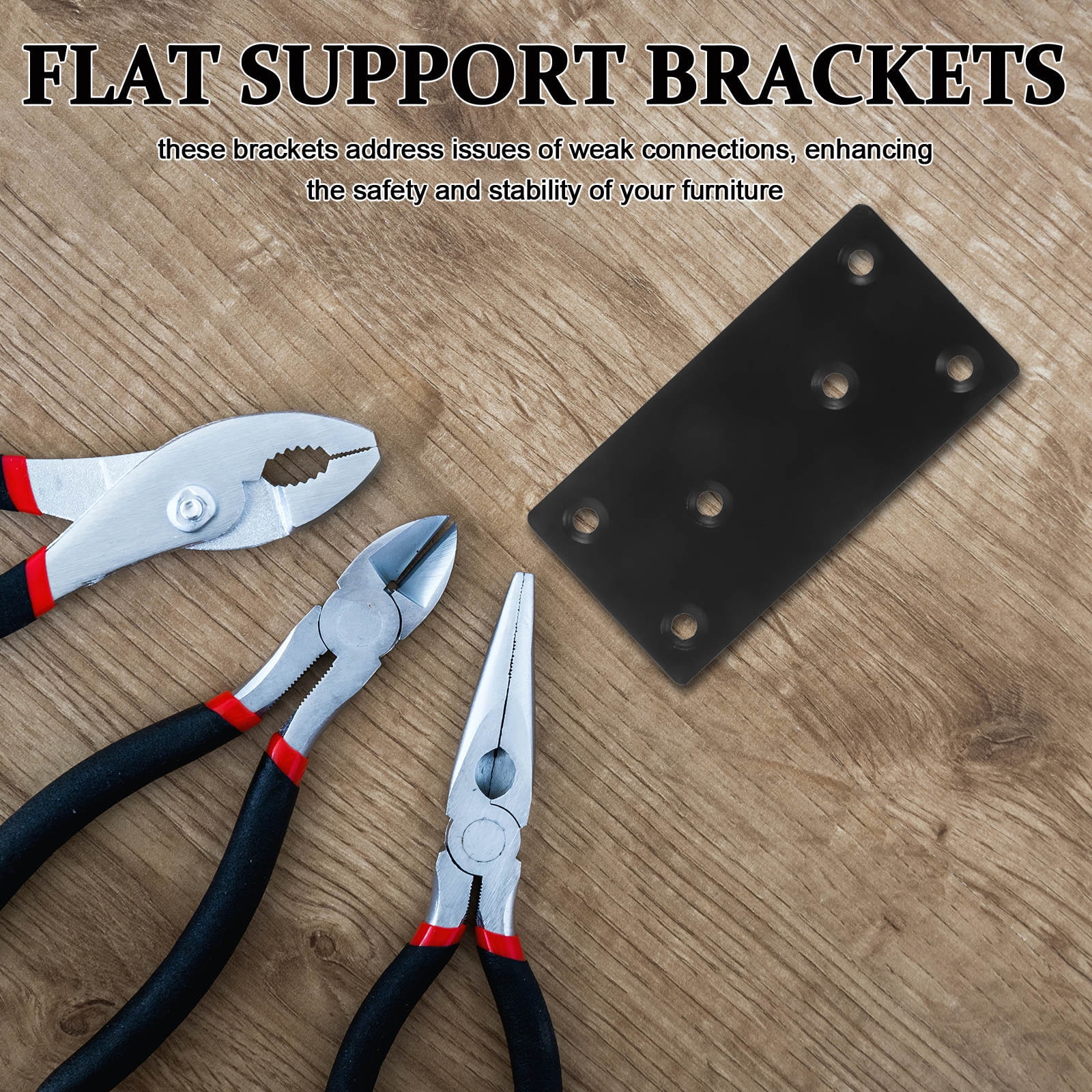 MLINS 1 Set Furniture Corner Braces for Wood Support Flat Plate ...