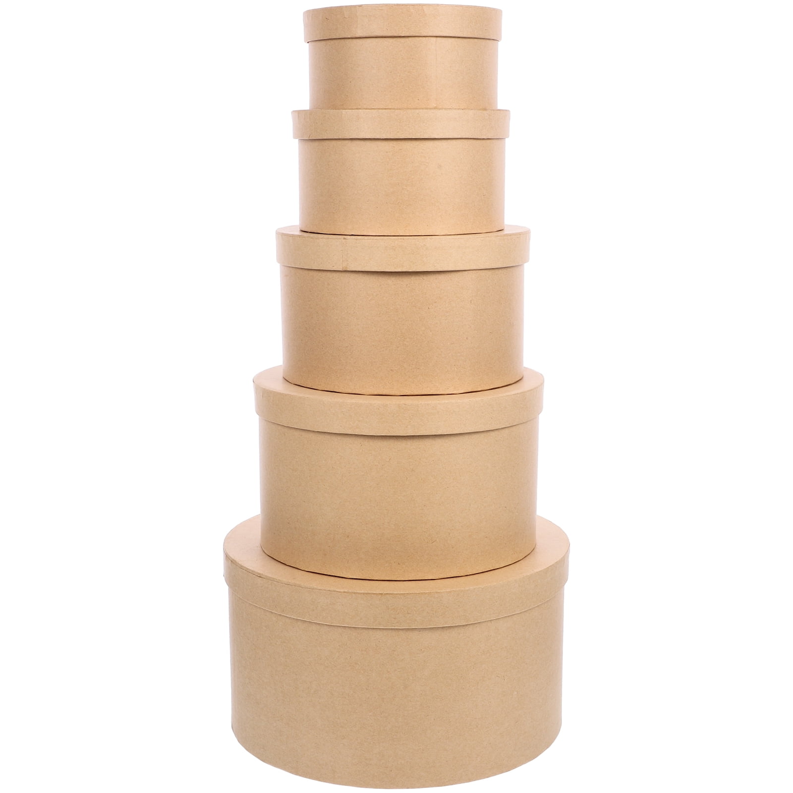 MLINS 1 Set Gift Box with Lid Round Shaped Box Jewelry Storage Box ...