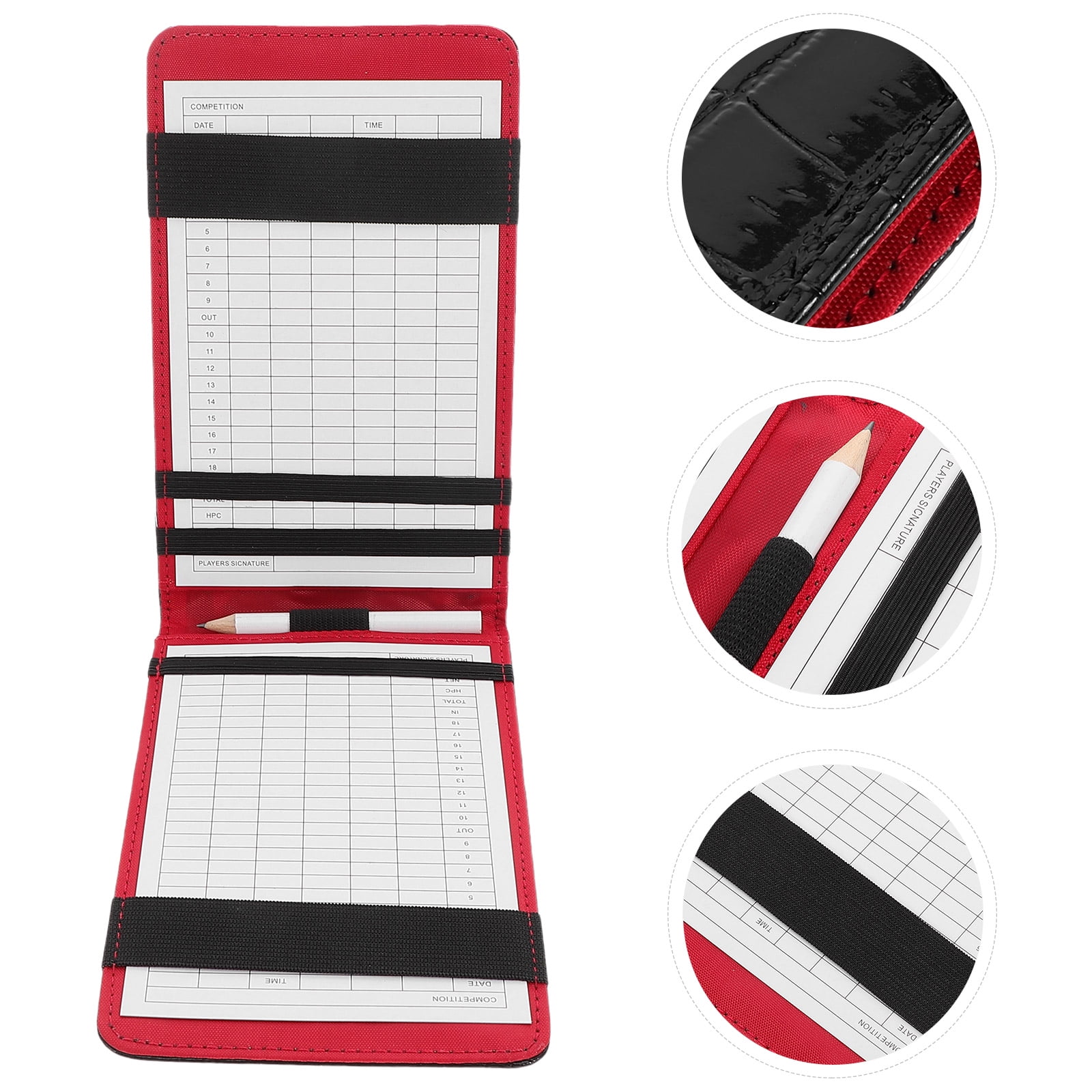 MLINS 1 Set Of Golf Scorecards Book Golfing Recording Scorecards Holder ...