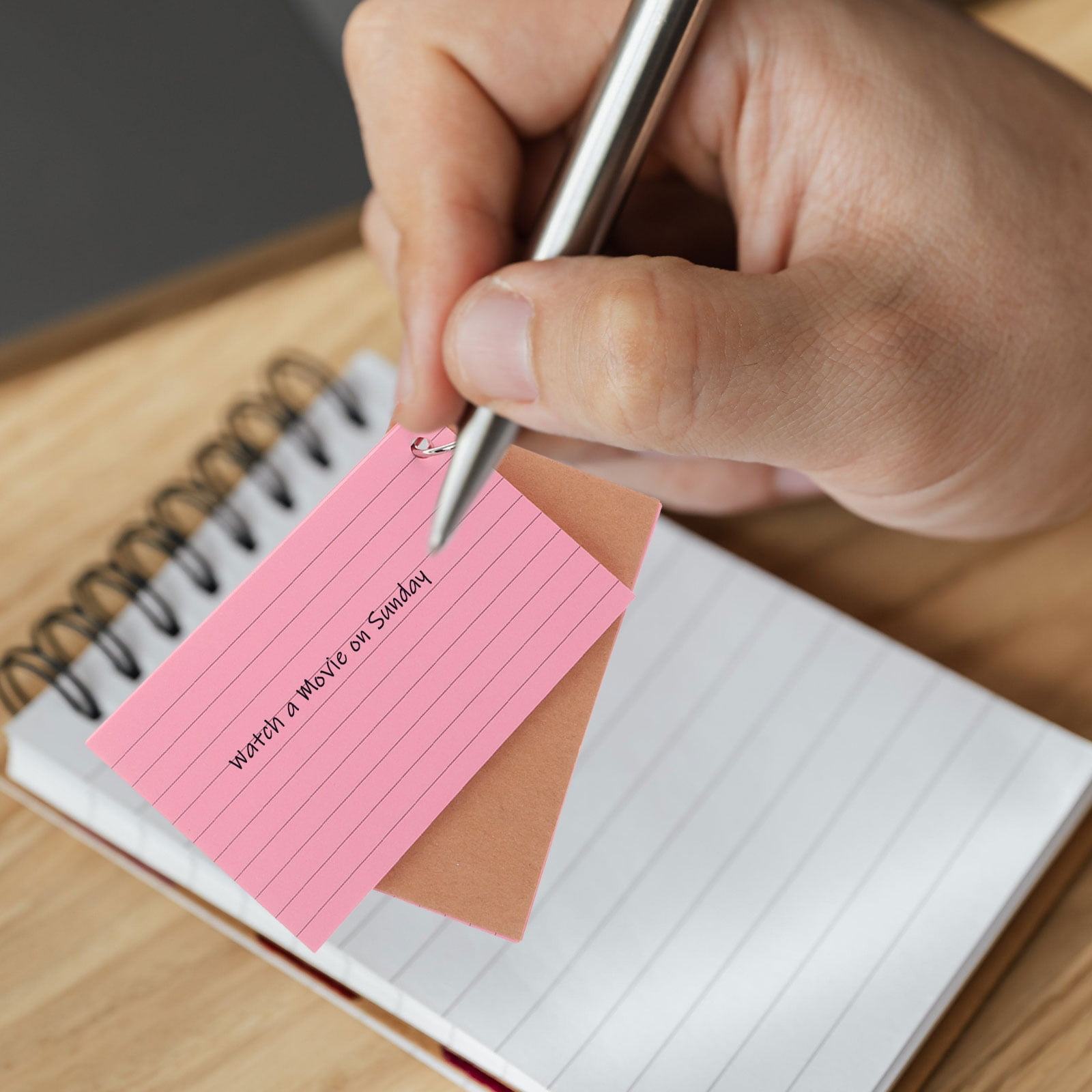 MLINS 1 Set Index Cards Index Cards Flash Cards With Rings Flashcards ...