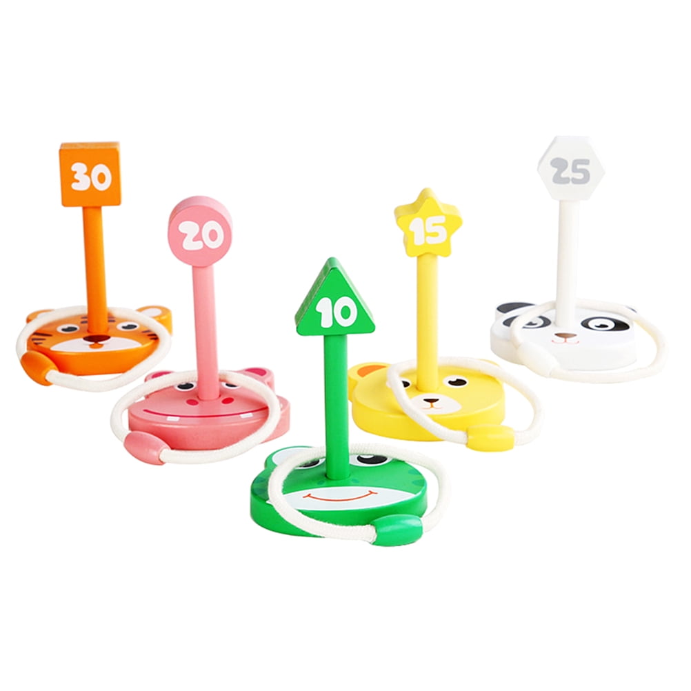 MLINS 1 Set Kids Ring Toss Game Cartoon Animal Throwing Ring Toy Ring ...