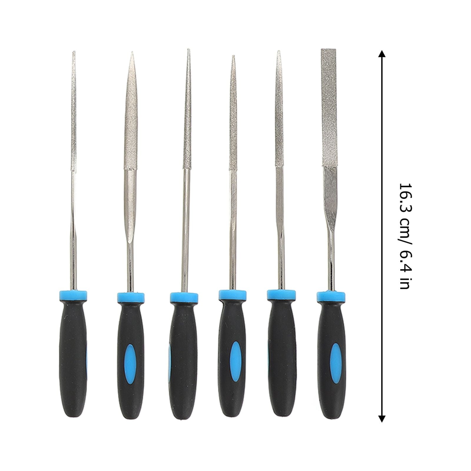 HEALEEP Metal Polishing File Black Steel Plastic Engraving 1 Set 6.4X1 ...