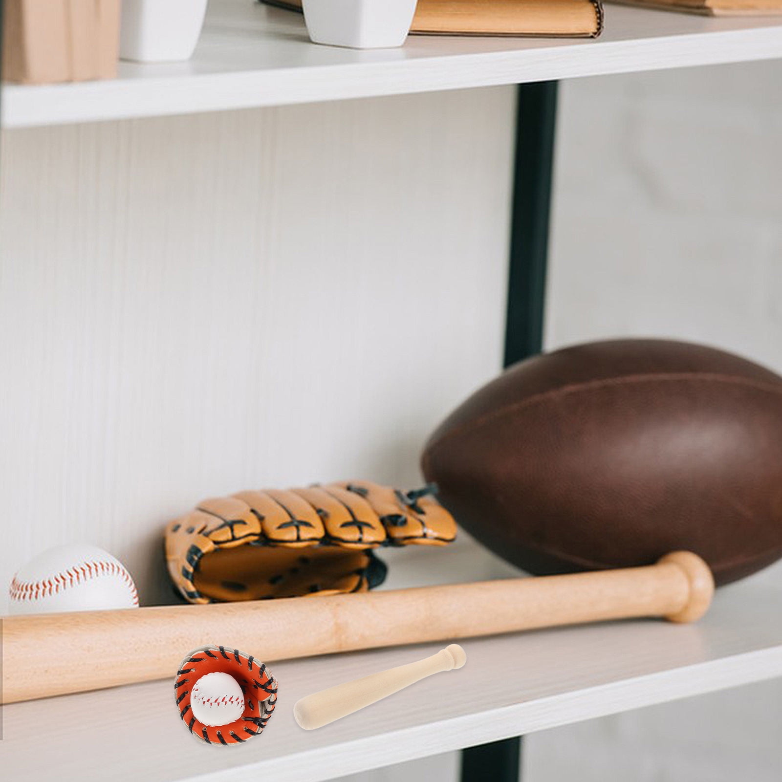 MLINS 1 Set Mini Baseball Mini Baseball Glove Mini Baseball Bat Decor ...