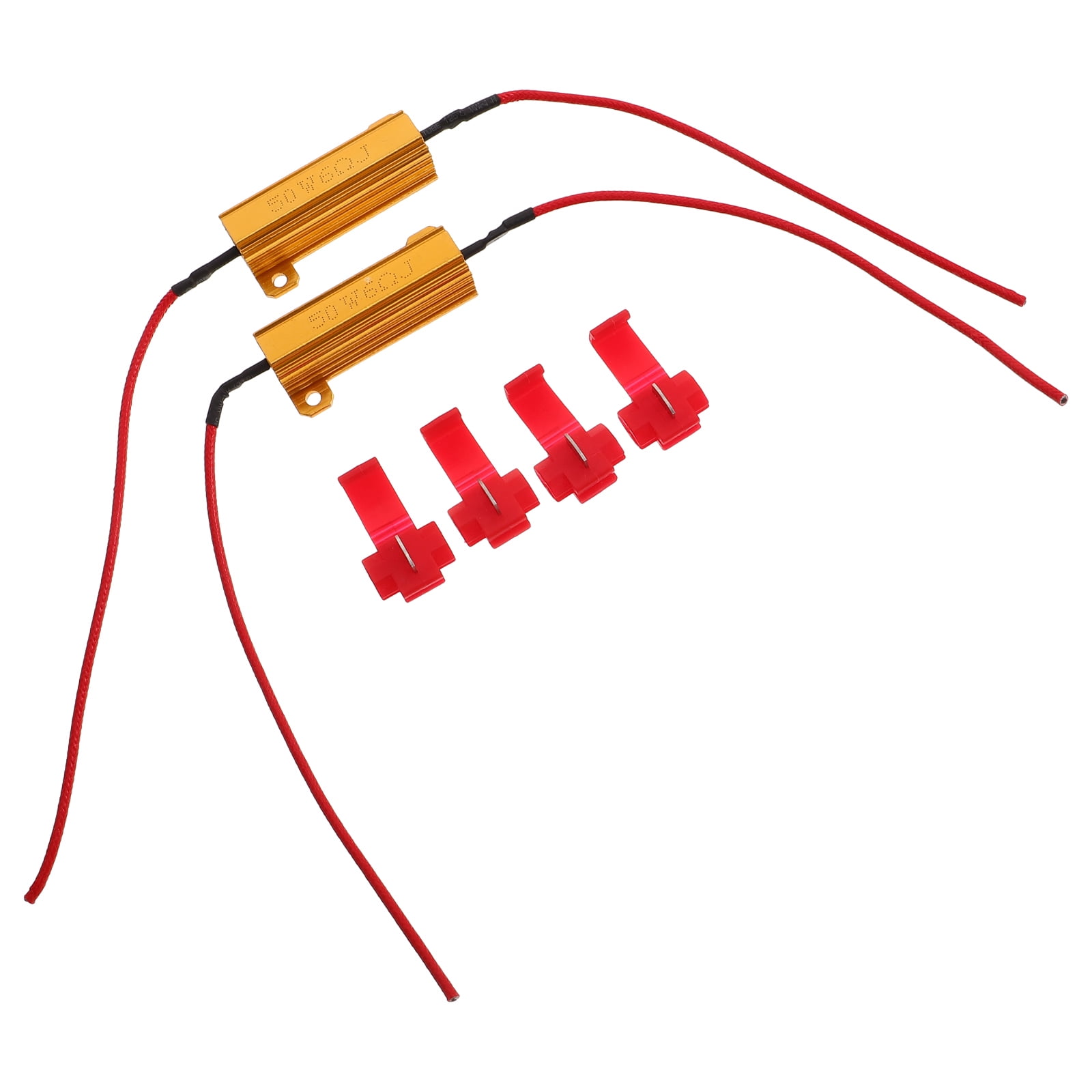 MLINS 1 Set Practical Motorcycle Load Resistor Replacement Metal Shell ...