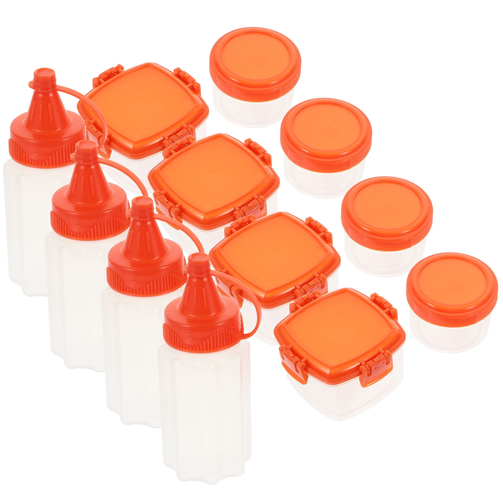 MLINS 1 Set Reusable Plastic Sauce Boxes Square Seasoning Box Salad ...