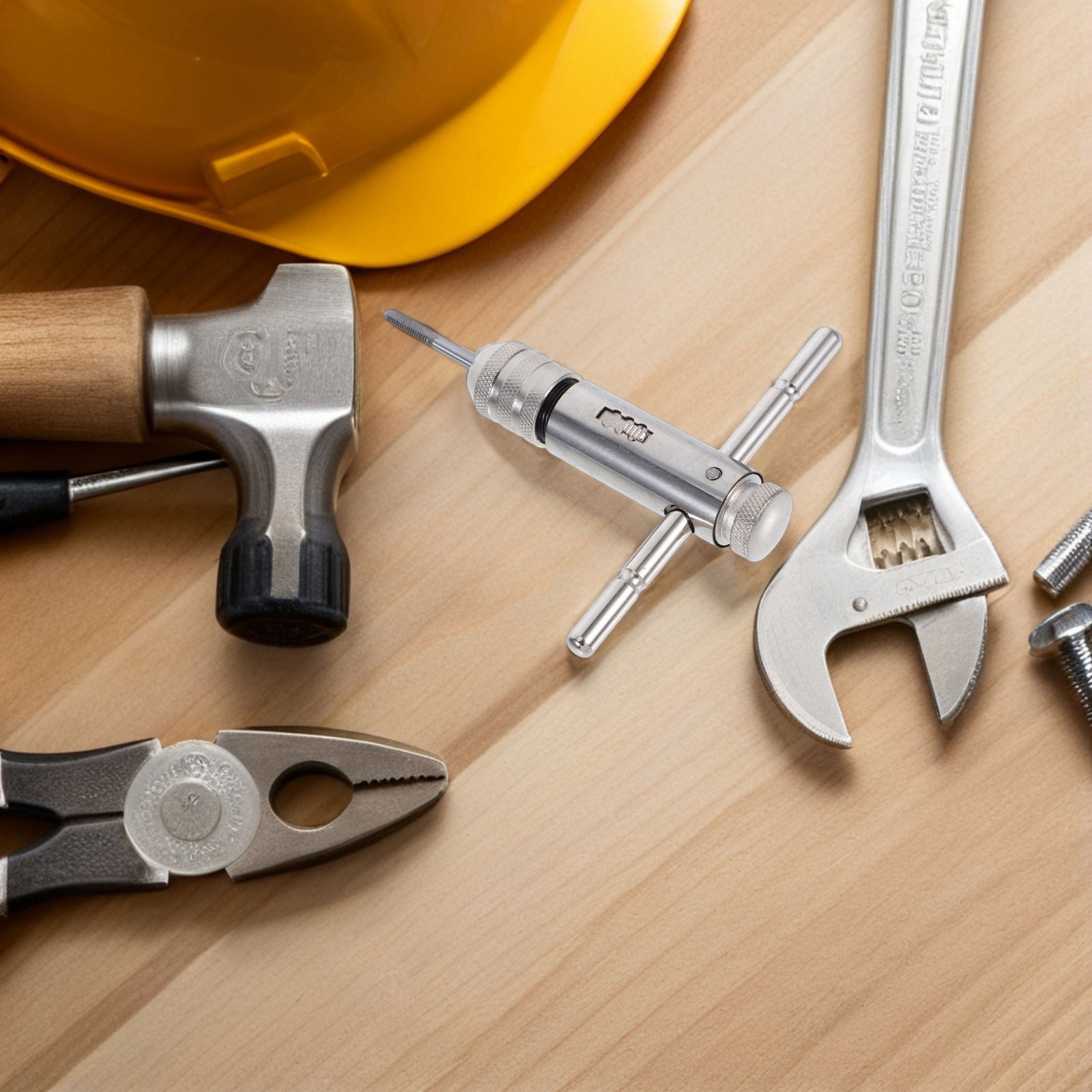 MLINS 1 Set Reversible T-Handle Tap Wrench with -M8 Thread Screw Taps ...