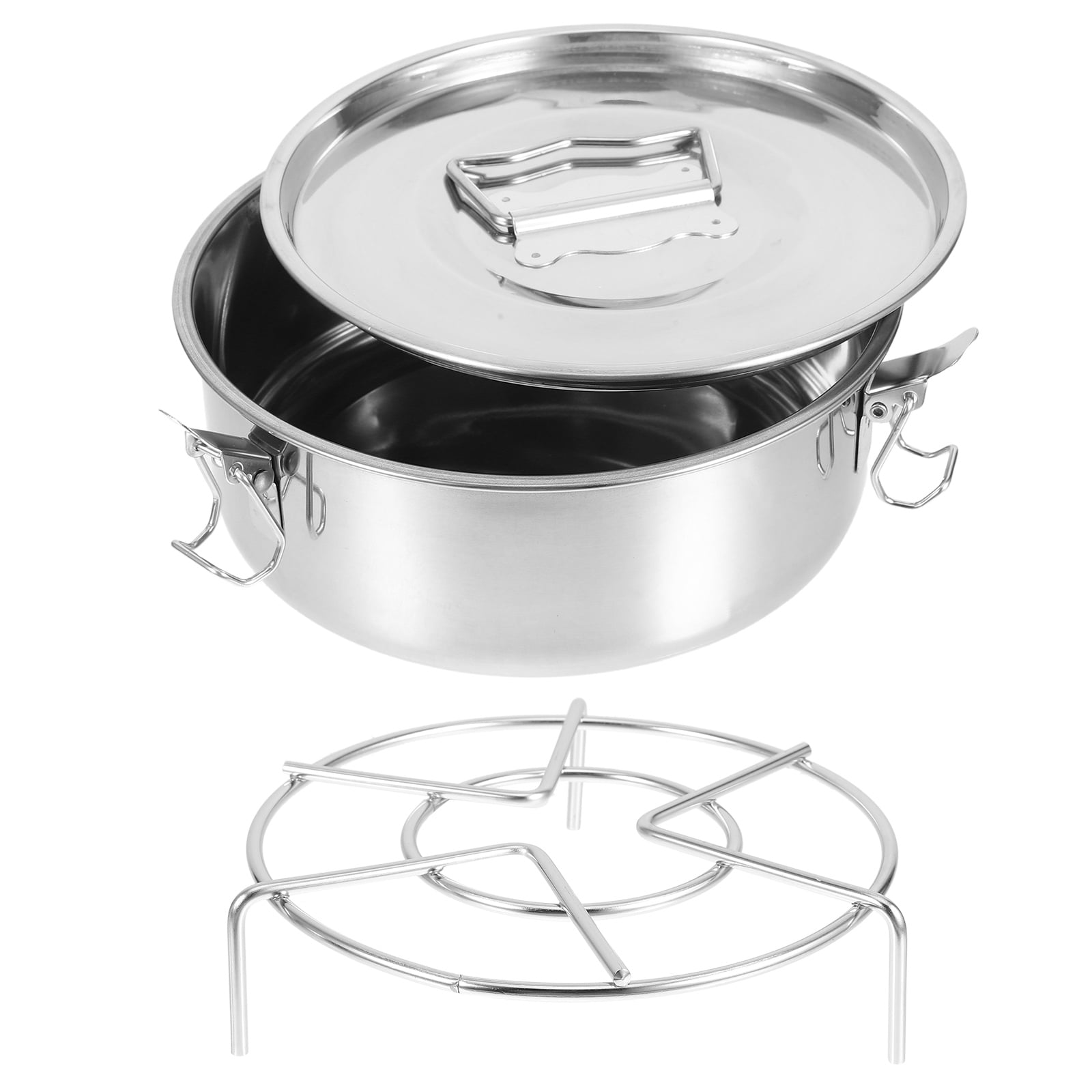 MLINS 1 Set Of Stainless Steel Flan Pan For Pressure Cookers Round ...