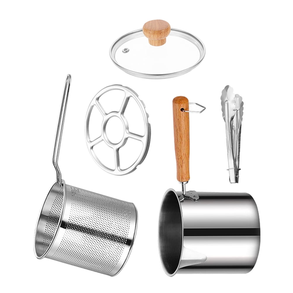 MLINS 1 Set Stainless Steel Fry Pot Deep Frying Pot Food Cooking Pot ...