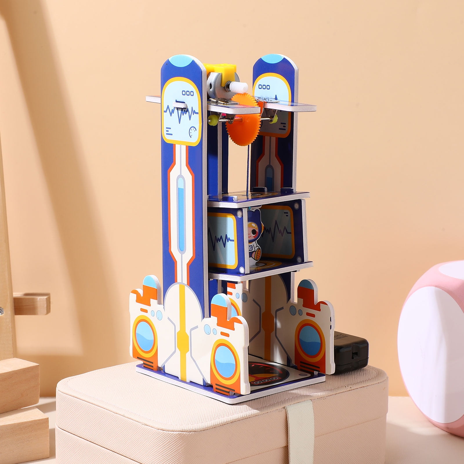 MLINS 1 Set Stem Mechanical Elevator Puzzle Kit For Kids Educational ...