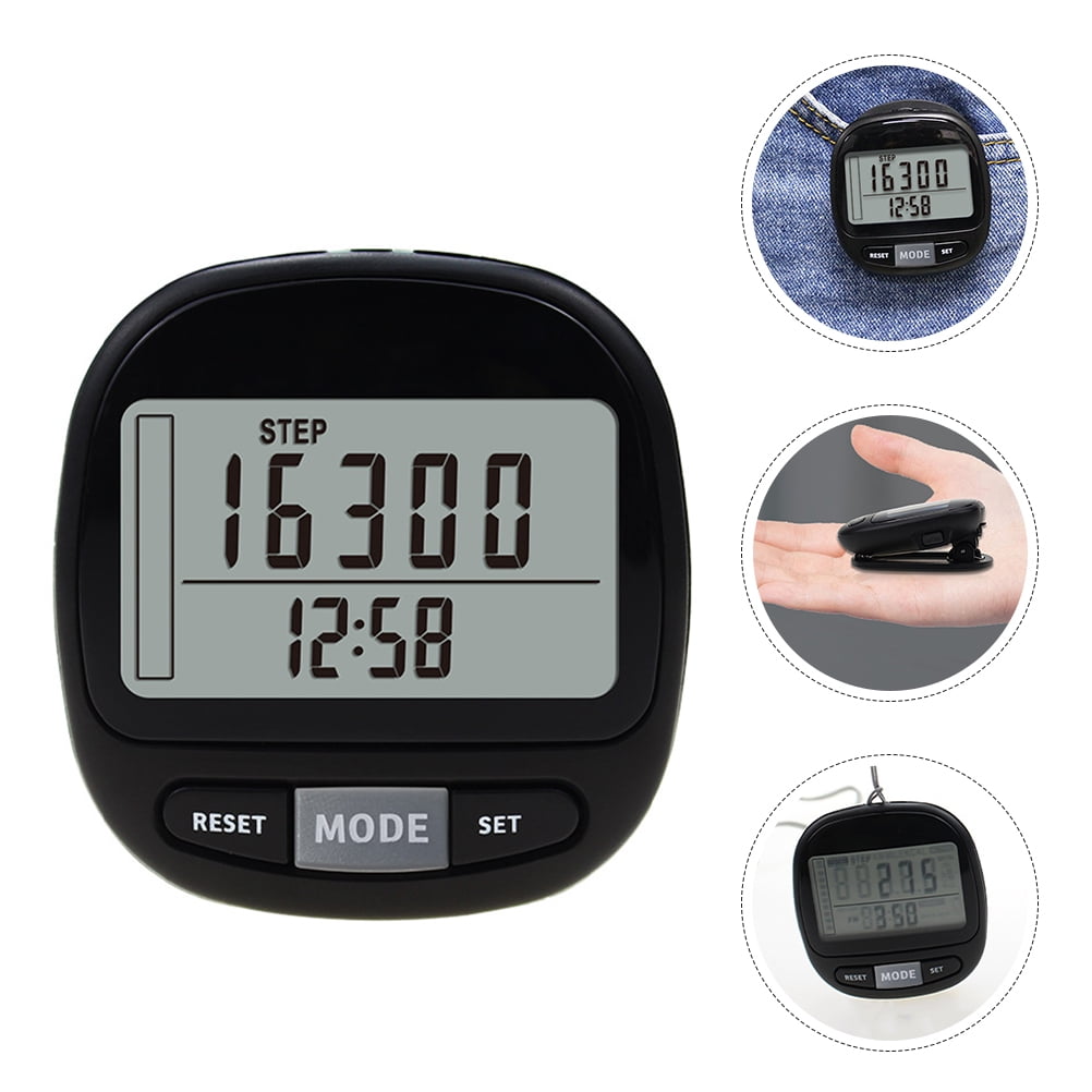 MLINS 1 Set Step Counter 3d Pedometer Clip Sports Pedometer Accurate ...