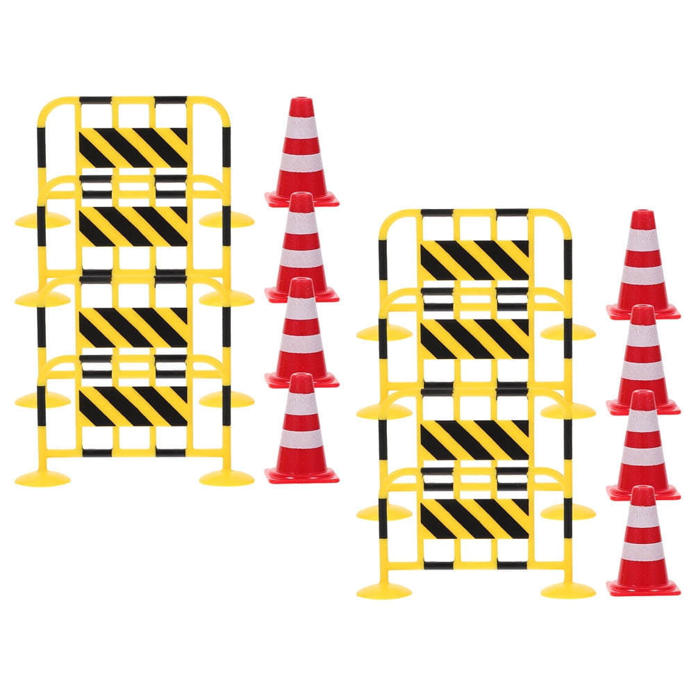 MLINS 1 Set Street Road Barricade Miniature Roadblocks City Traffic ...