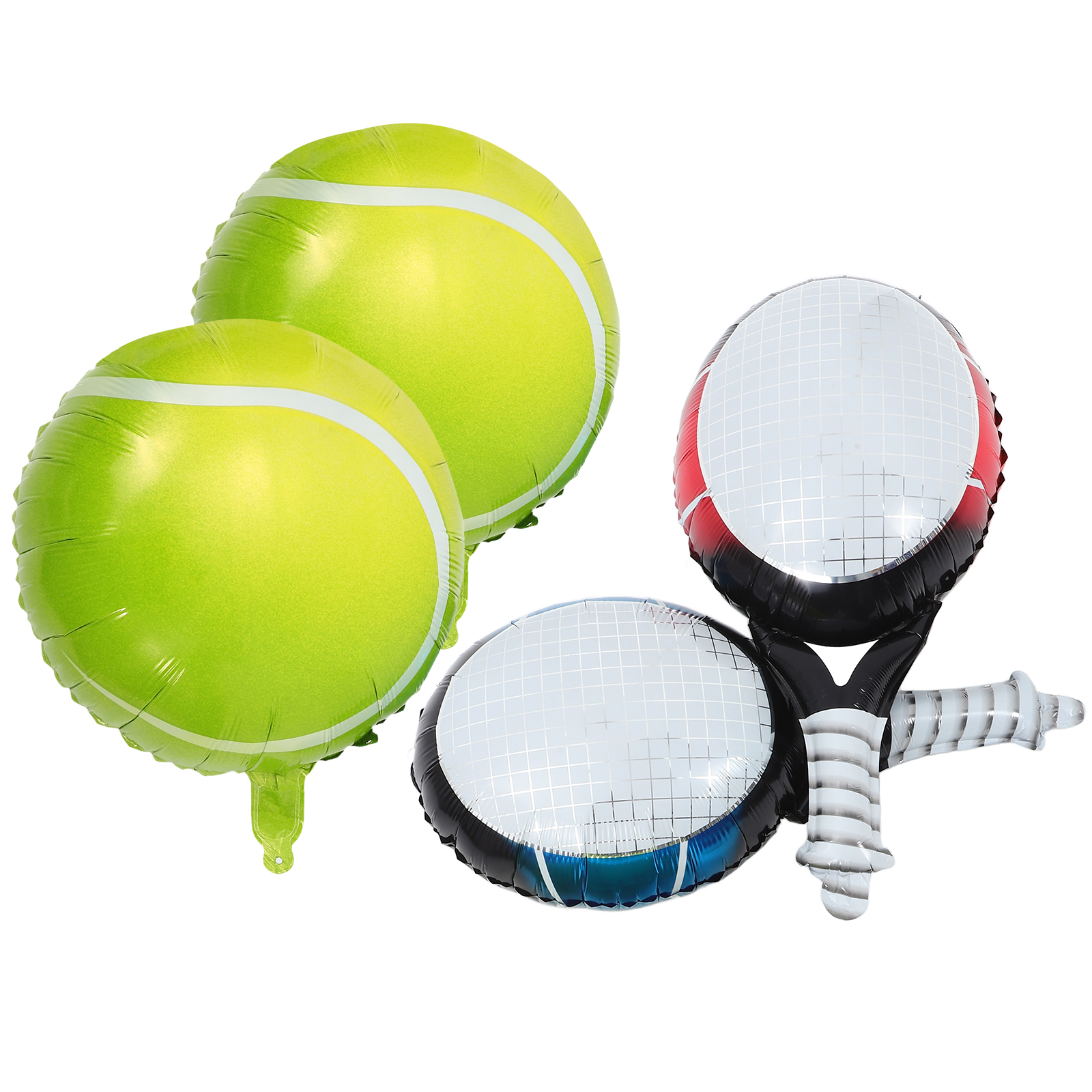 MLINS 1 Set of Tennis Themed Party Supplies Tennis Balloons And Rackets ...