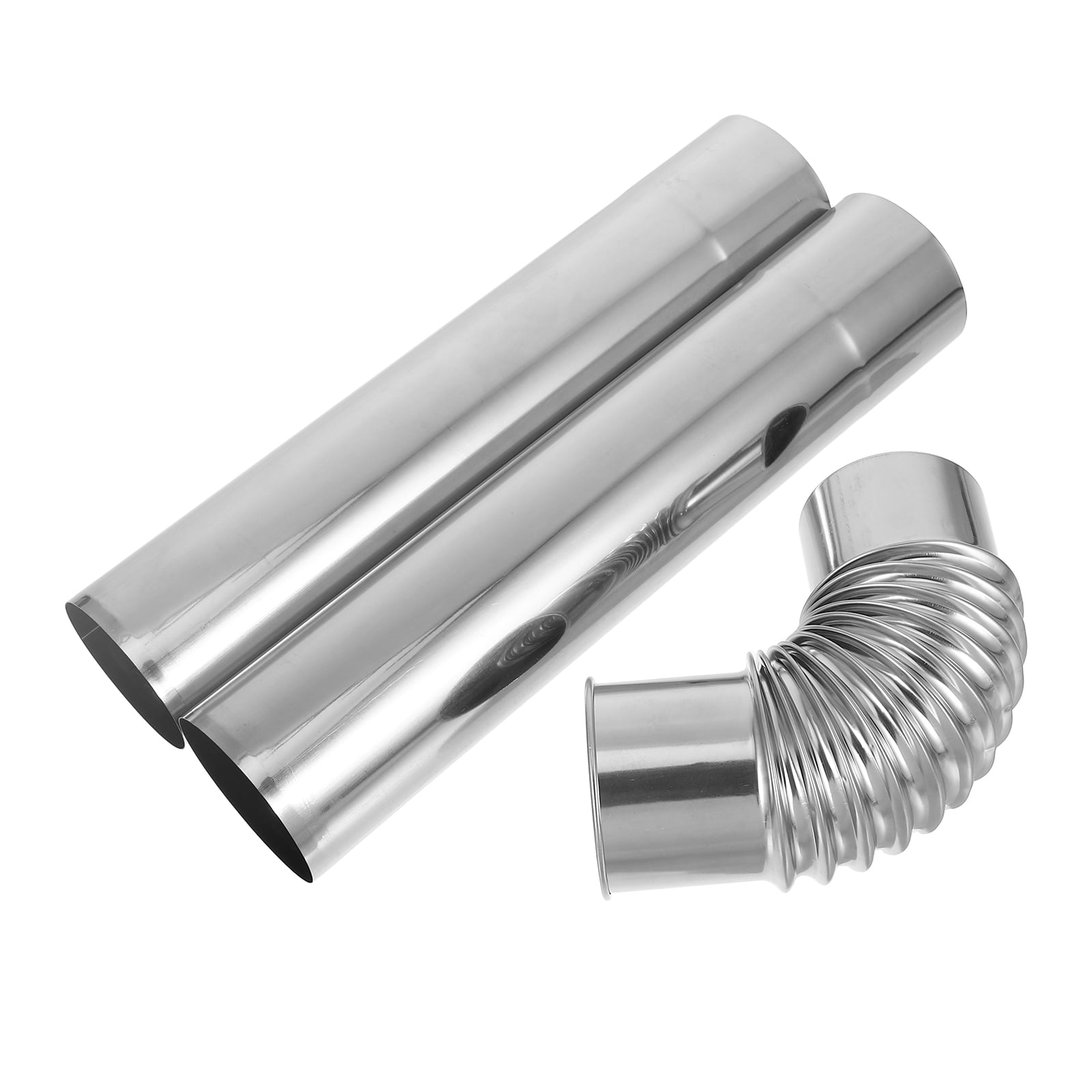 MLINS 1 Set Tent Stove Extension Pipe Stainless Steel Chimney Pipes ...