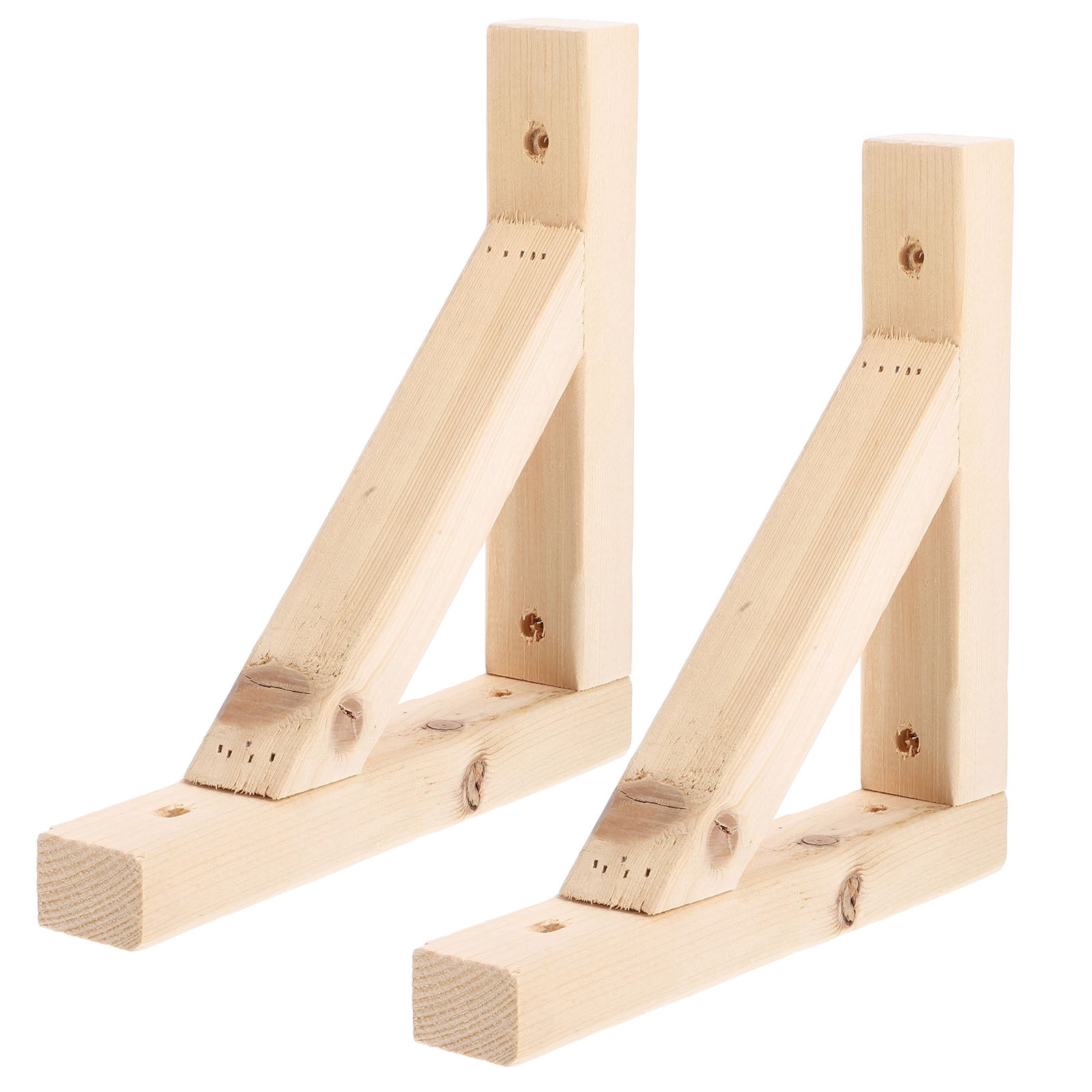 MLINS Wood Floating Shelf Bracket for Holding Heavy Items Sturdy Khaki ...