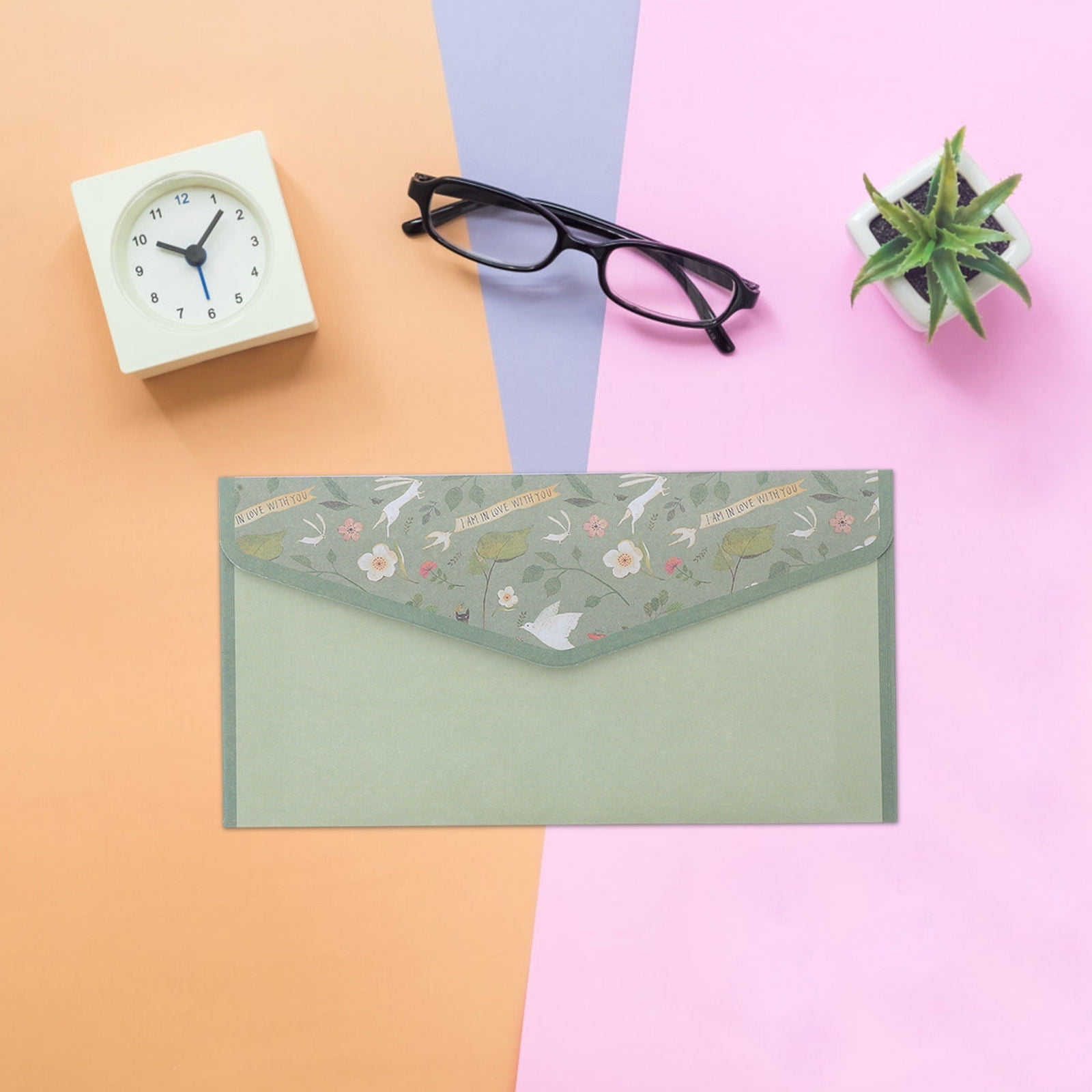 MLINS 1 Set Vintage Writing Paper and Envelopes Set Lined Stationery ...