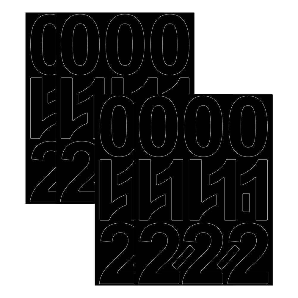 MLINS 1 Set Waterproof Mailbox Numbers Stickers Address Number Decals ...