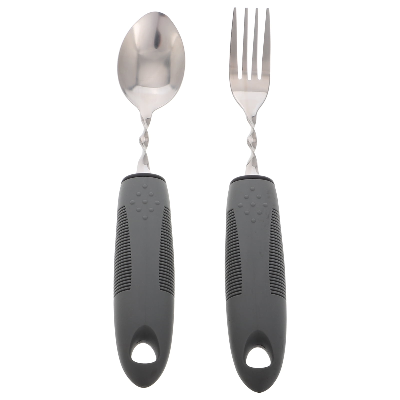 MLINS 1 Set Weighted Eating Utensils For Elderly Adaptive Fork And ...