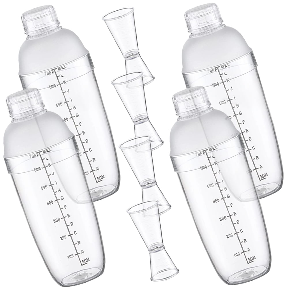 HEALEEP Bartending Shaker Transparent 8Pcs Milk Tea Shops 10.6X4.7X4 ...