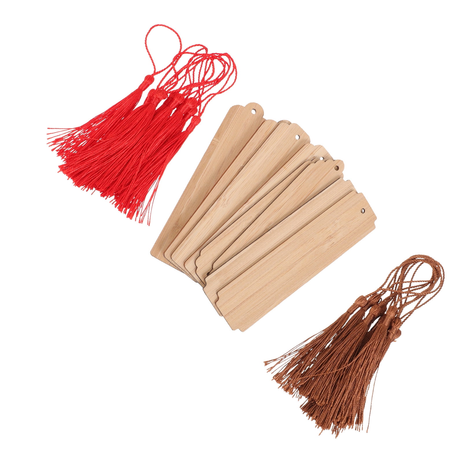MLINS 1 Set of DIY Blank Wood Bookmarks Graffiti Bamboo Bookmarks ...
