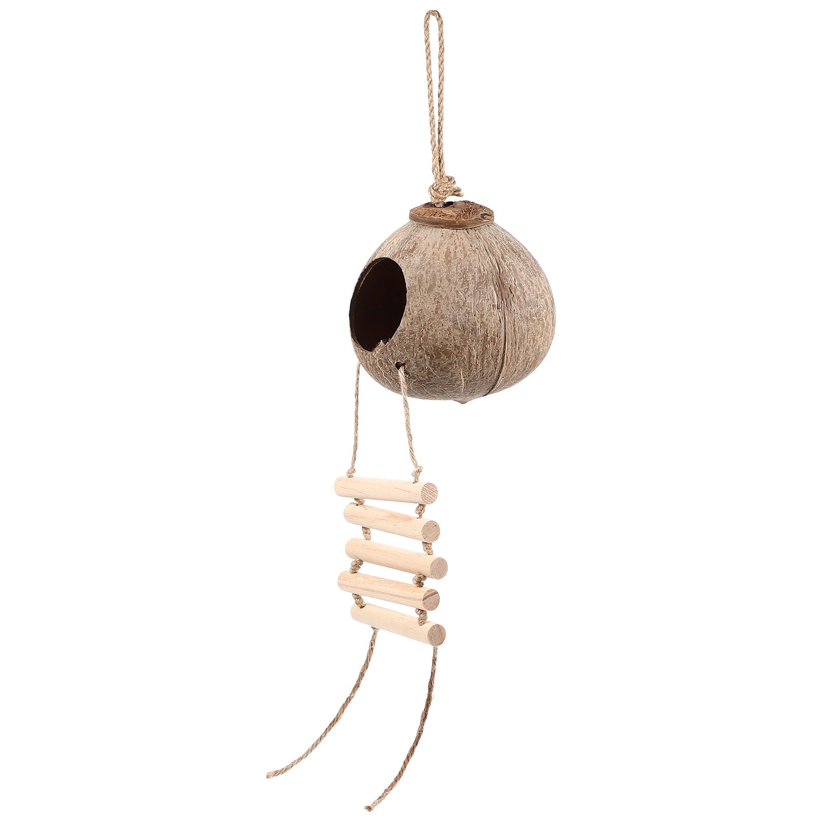 MLINS 1 Set of Hanging Bird Nest Breeding Nest Parrot Birdcage Coconuts ...